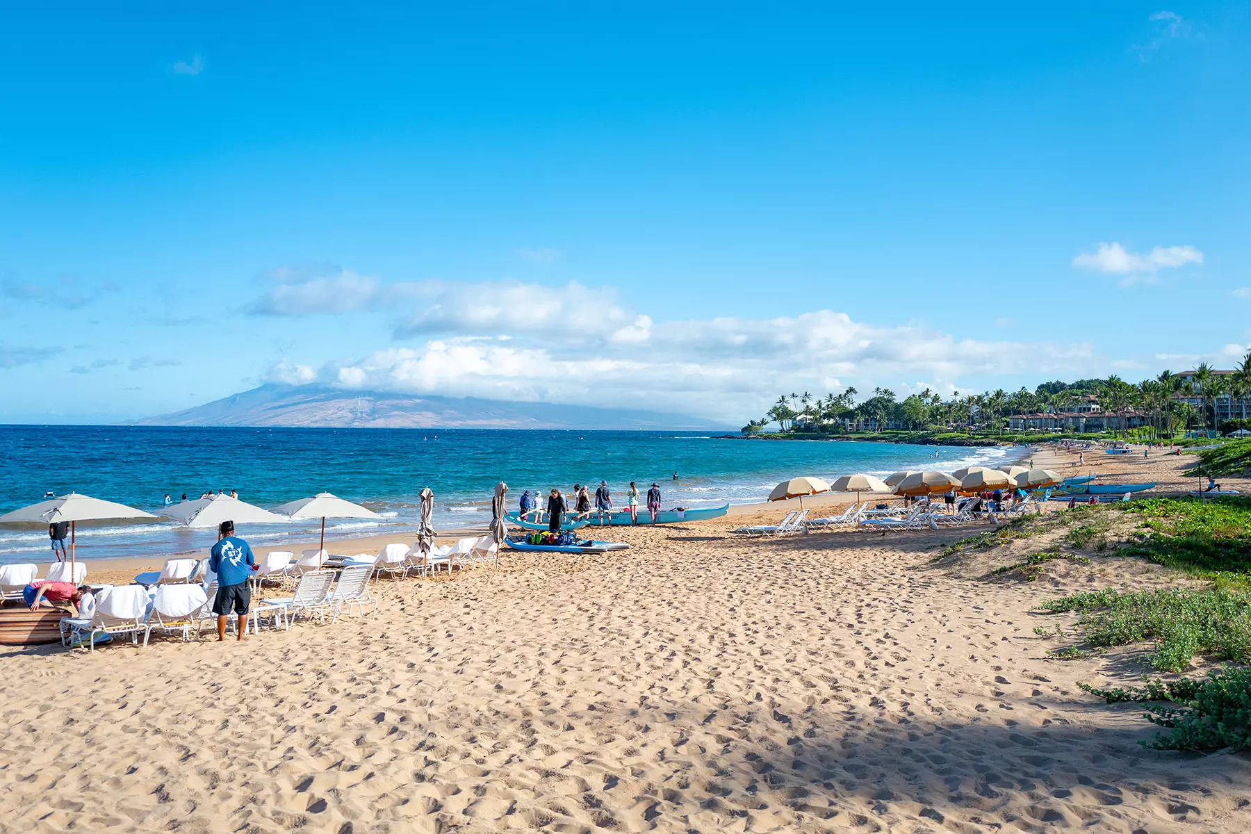 Wailea paplūdimio ruožas priešais „Four Seasons Resort Maui“.