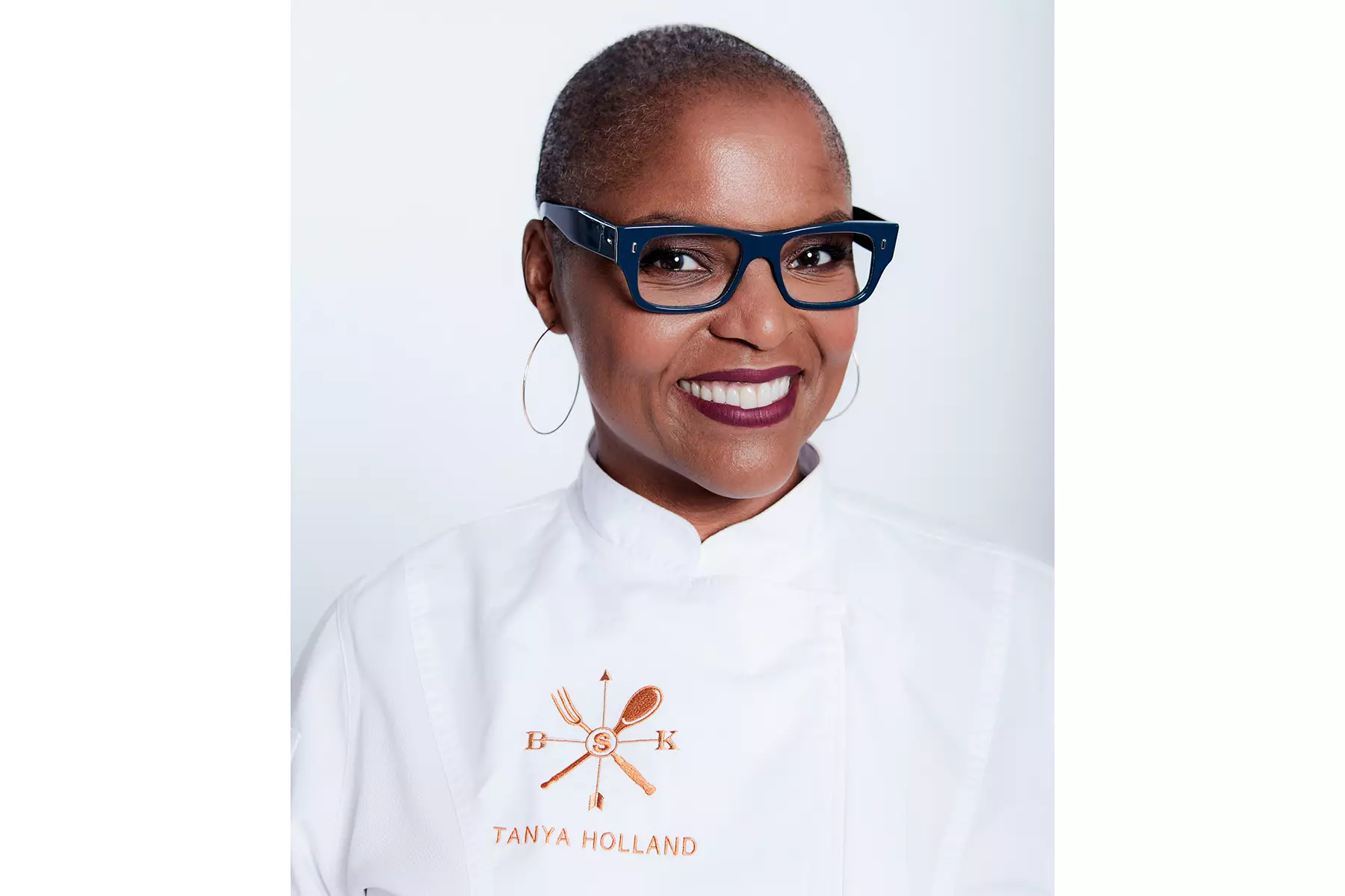 Chef Tanya Holland foto na cabeça