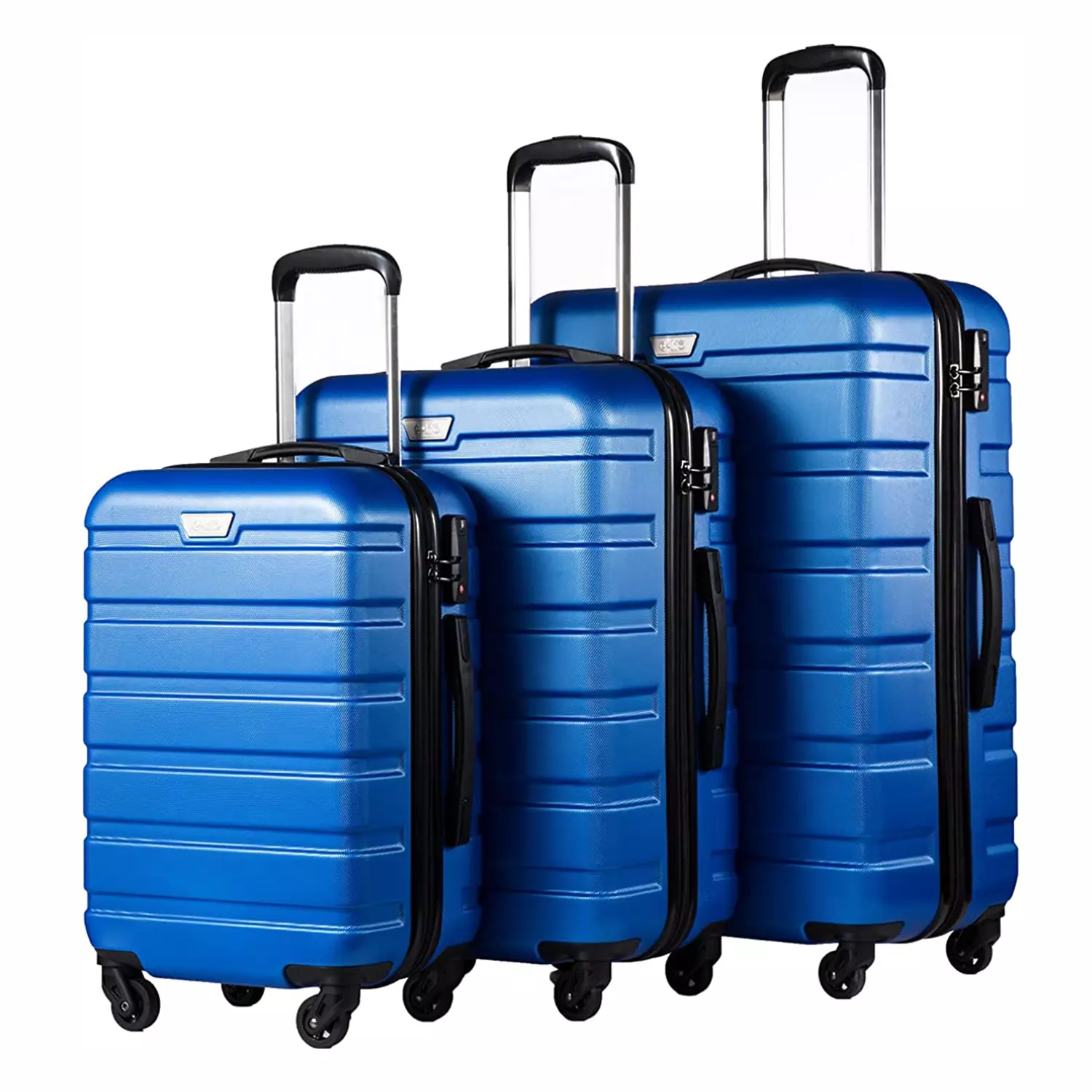 3-dielna súprava batožiny COOLIFE v modrej farbe