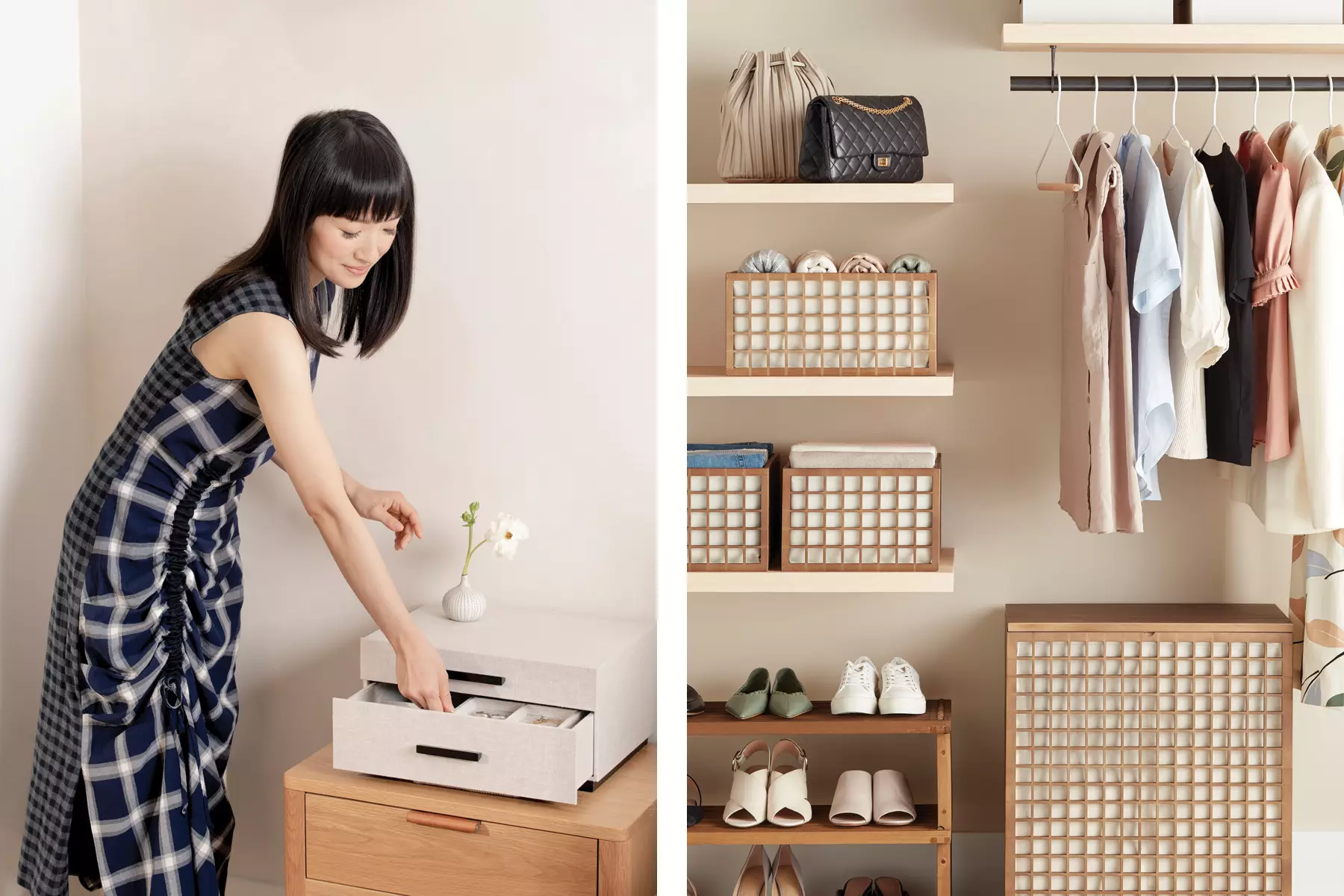 Marie Kondo x Ebe nchekwa kaboodu ụlọ ahịa