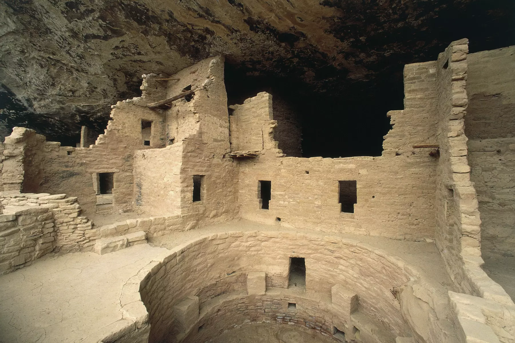 ]Mesa Verde Nasionale Park (UNESCO Wêrelderfenislys, 1978). Wonings van die Anasazi Indiane