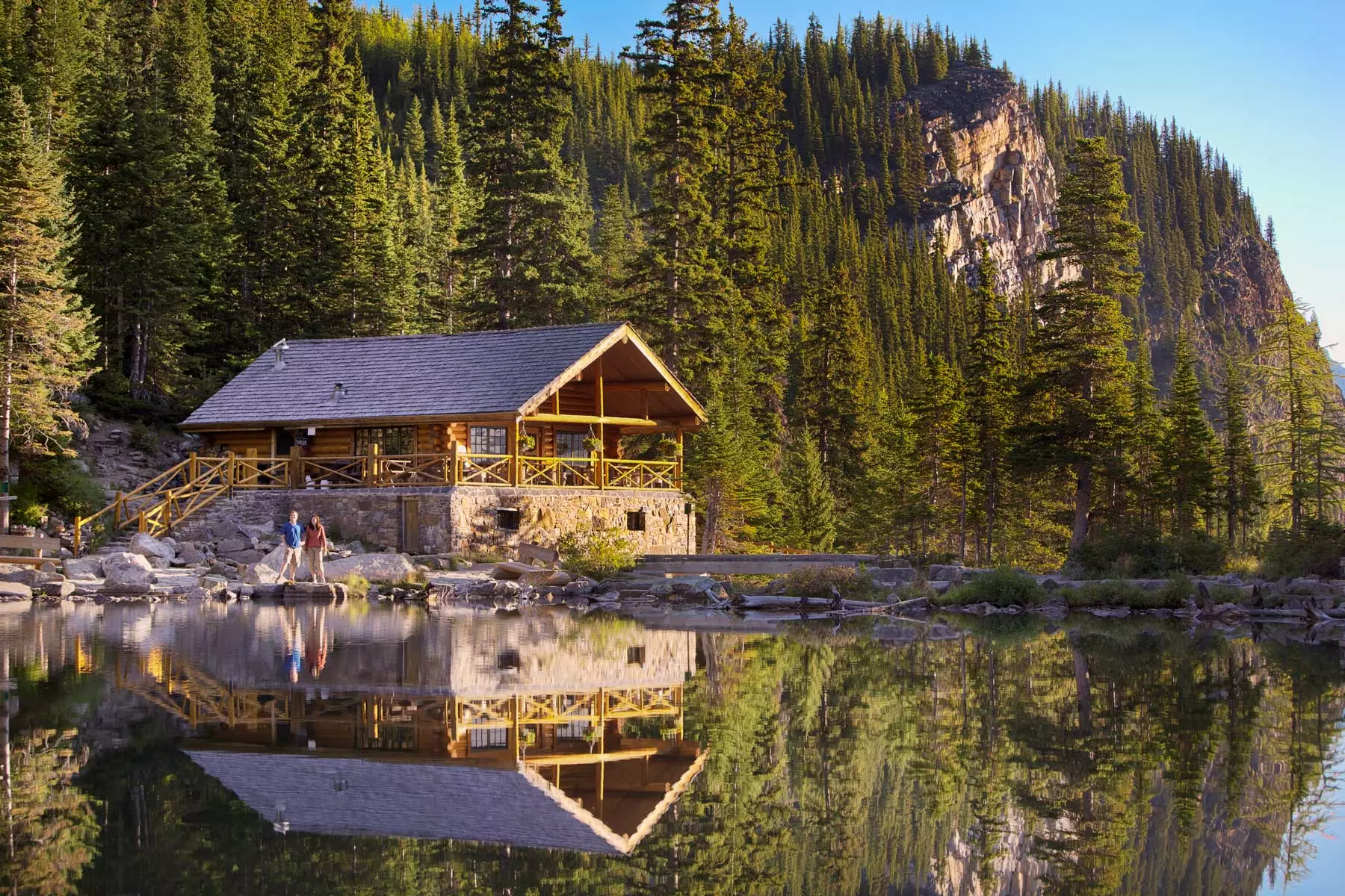 Lake Agnes Trëppelweeër zu Téi Haiser