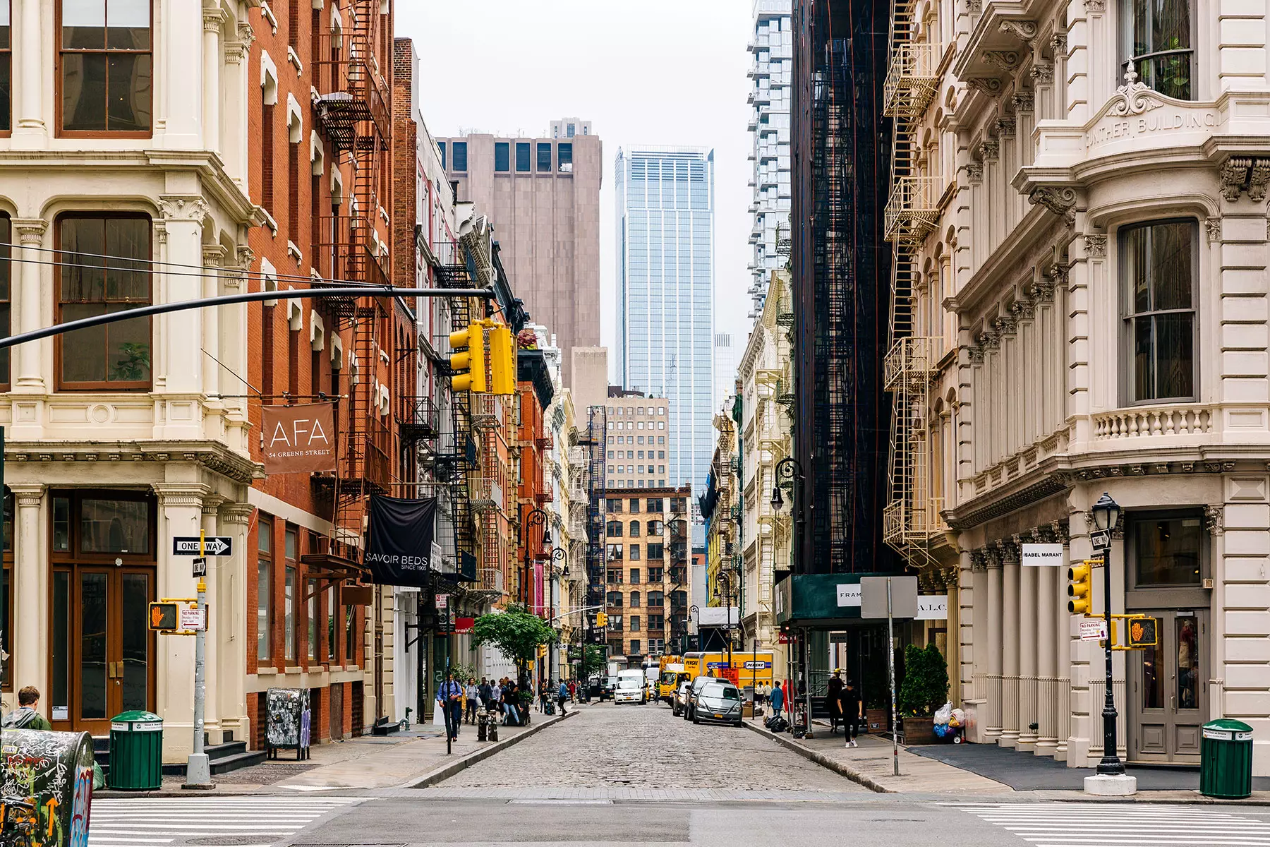 Soho shopping district, New York City, USA