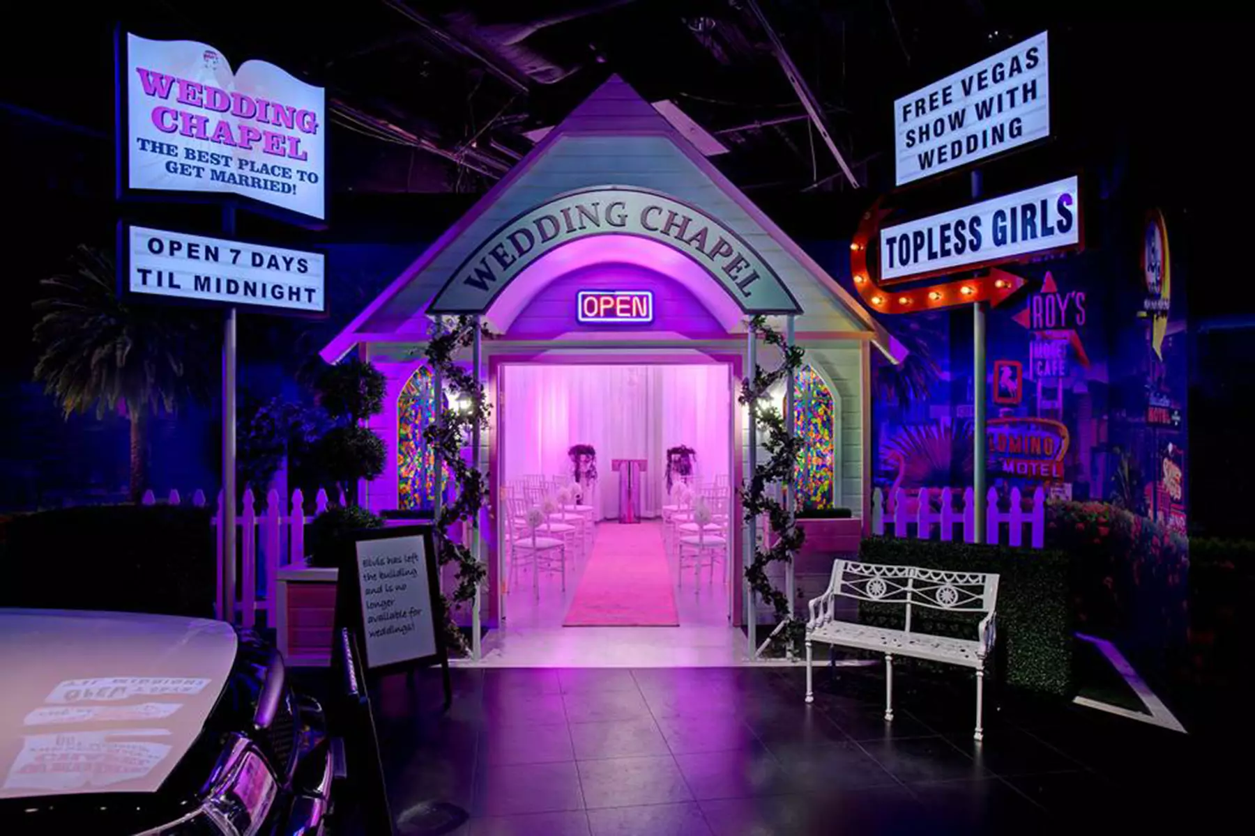 Madame Tussauds Las Vegas ရှိ White Chapel ၏ အပြင်ပိုင်း