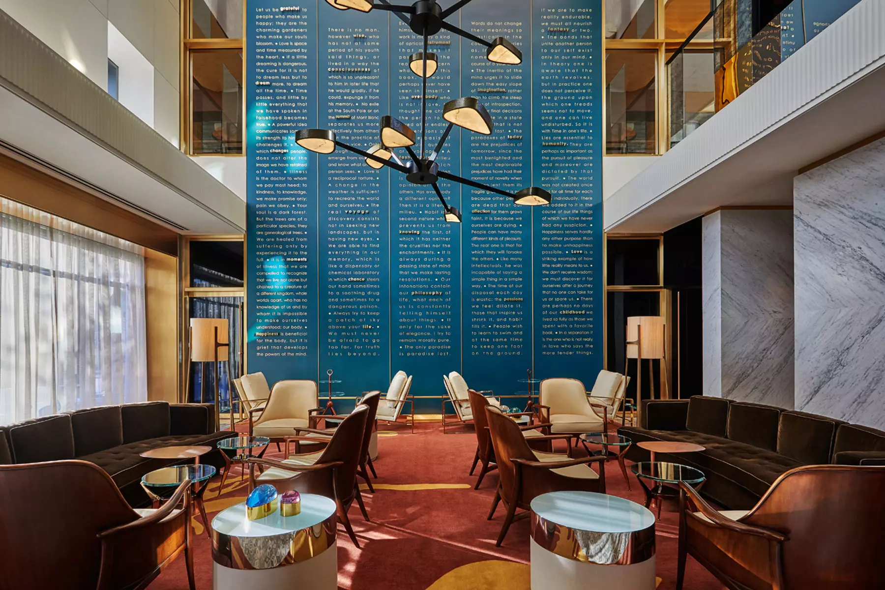 Lobby in het Viceroy Chicago hotel, uitgeroepen tot een van de beste hotels ter wereld