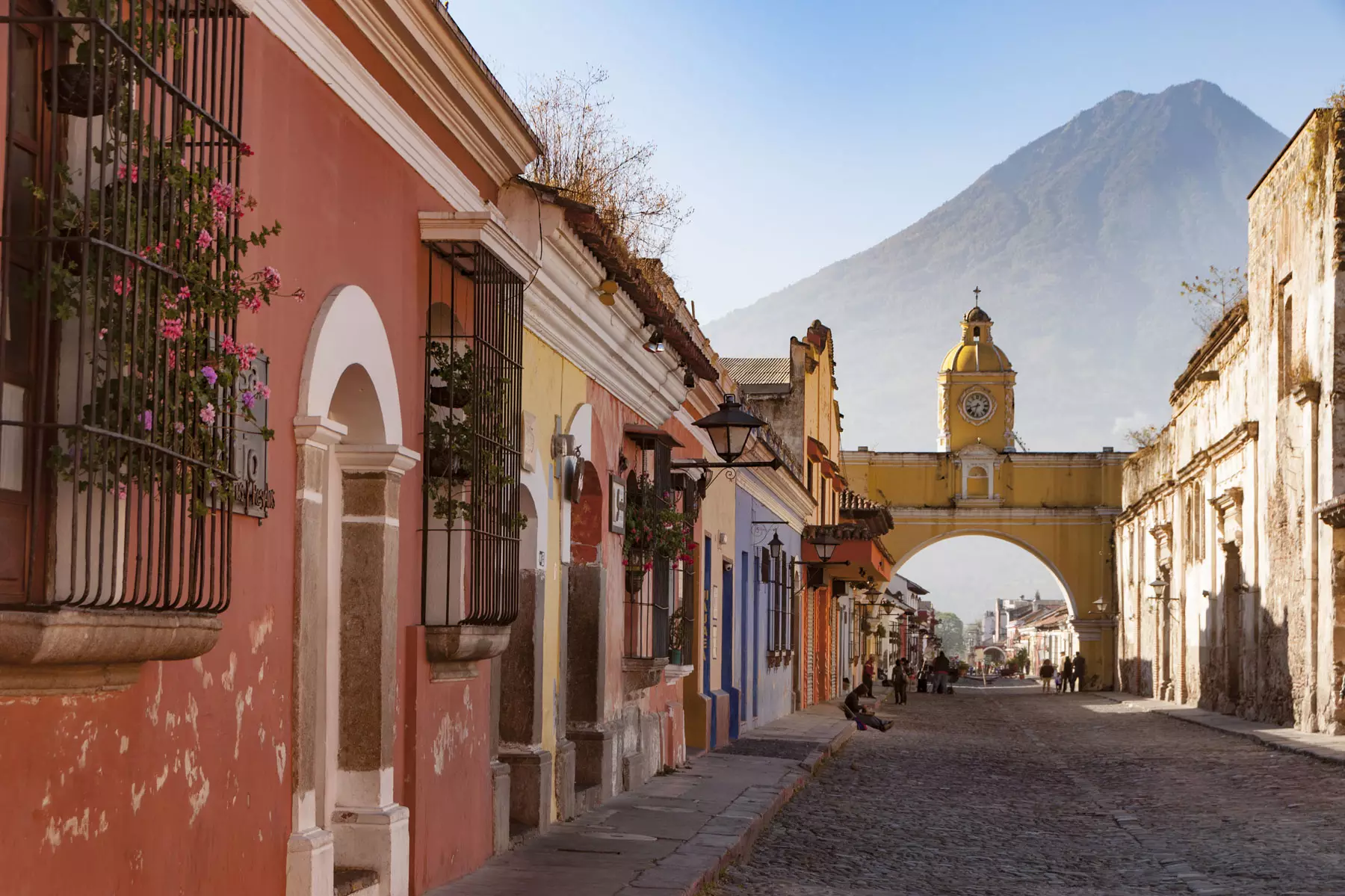 Escena de carrer d'Antigua, Guatemala