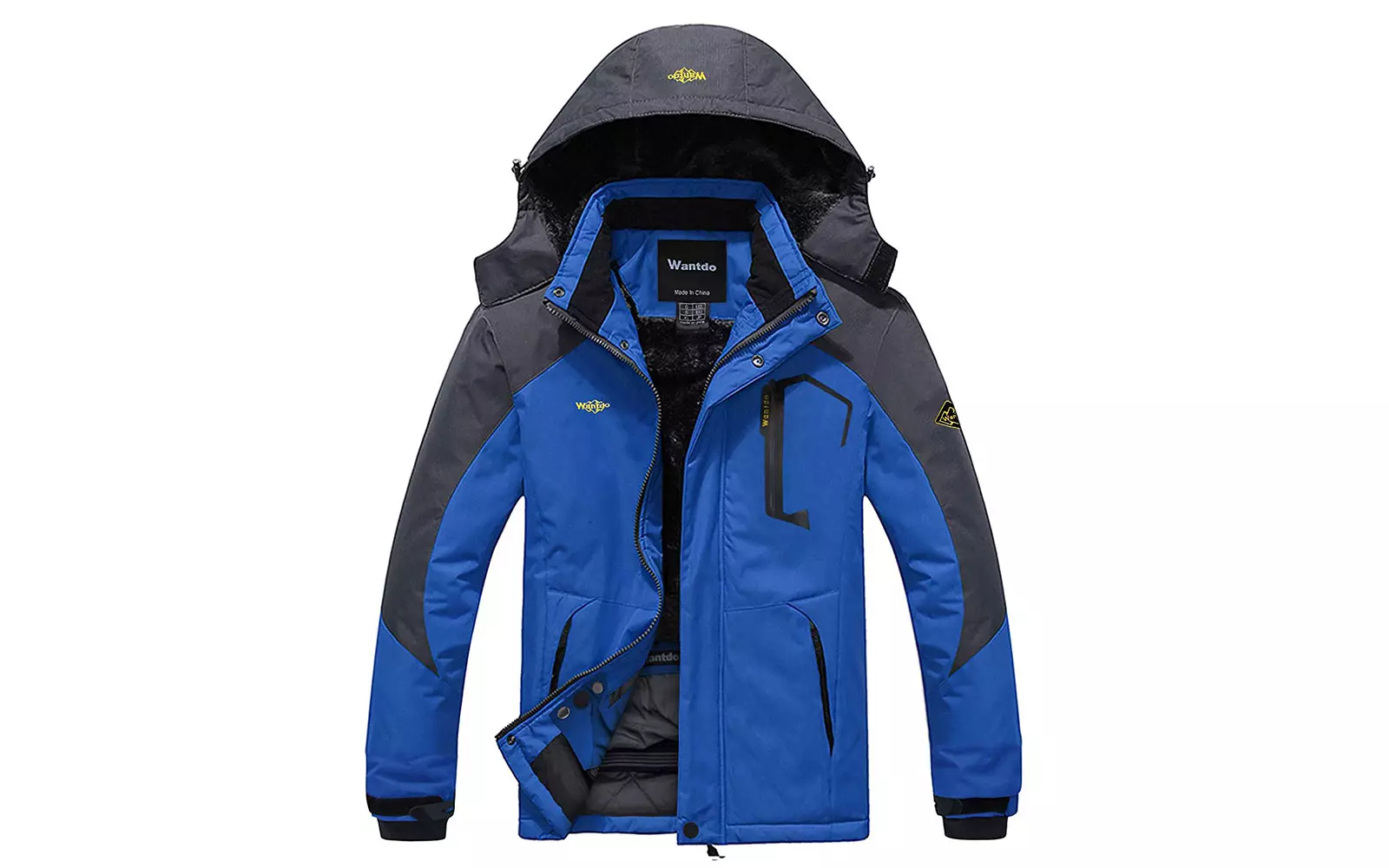Wantdo Men's Mountain Waterproof Ski Jacket Windproof Rain Jacket