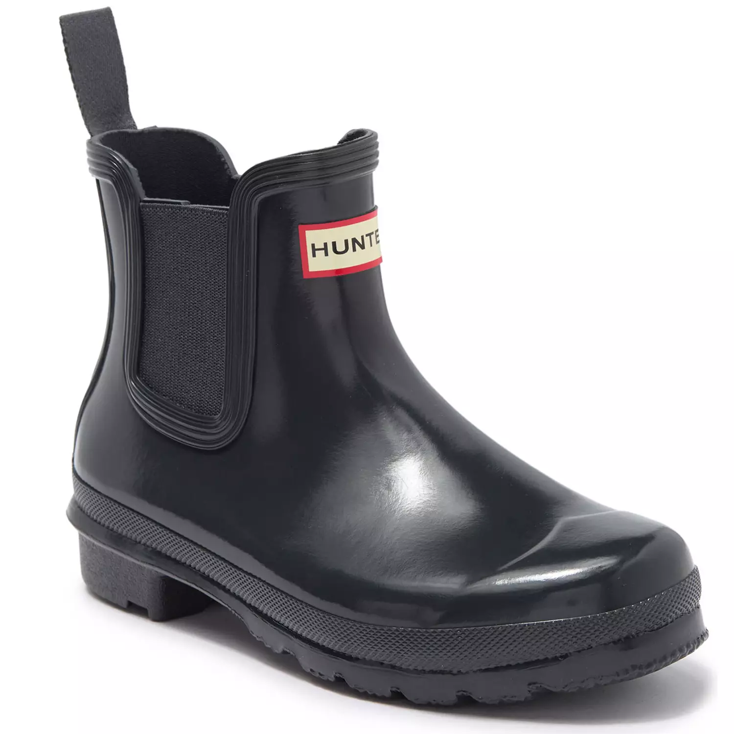 Black rain boots chelsea boots