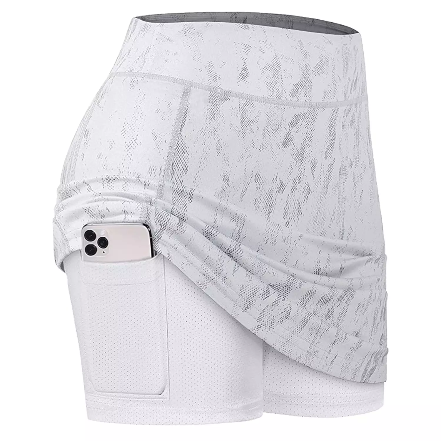 BLEVONH Dam Tenniskjolar Innershorts Elastiska sportgolfskor med fickor