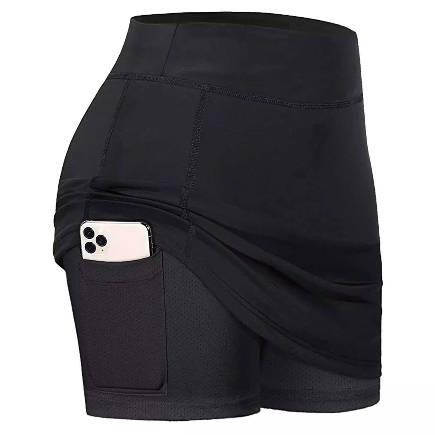 BLEVONH Dam Tenniskjolar Innershorts Elastiska sportgolfskor med fickor