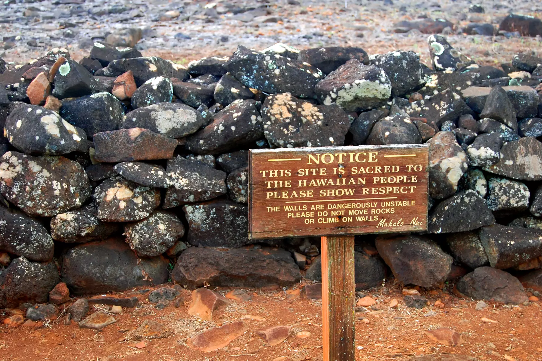 Poli'ahu Helau Sacred Site op Kauai