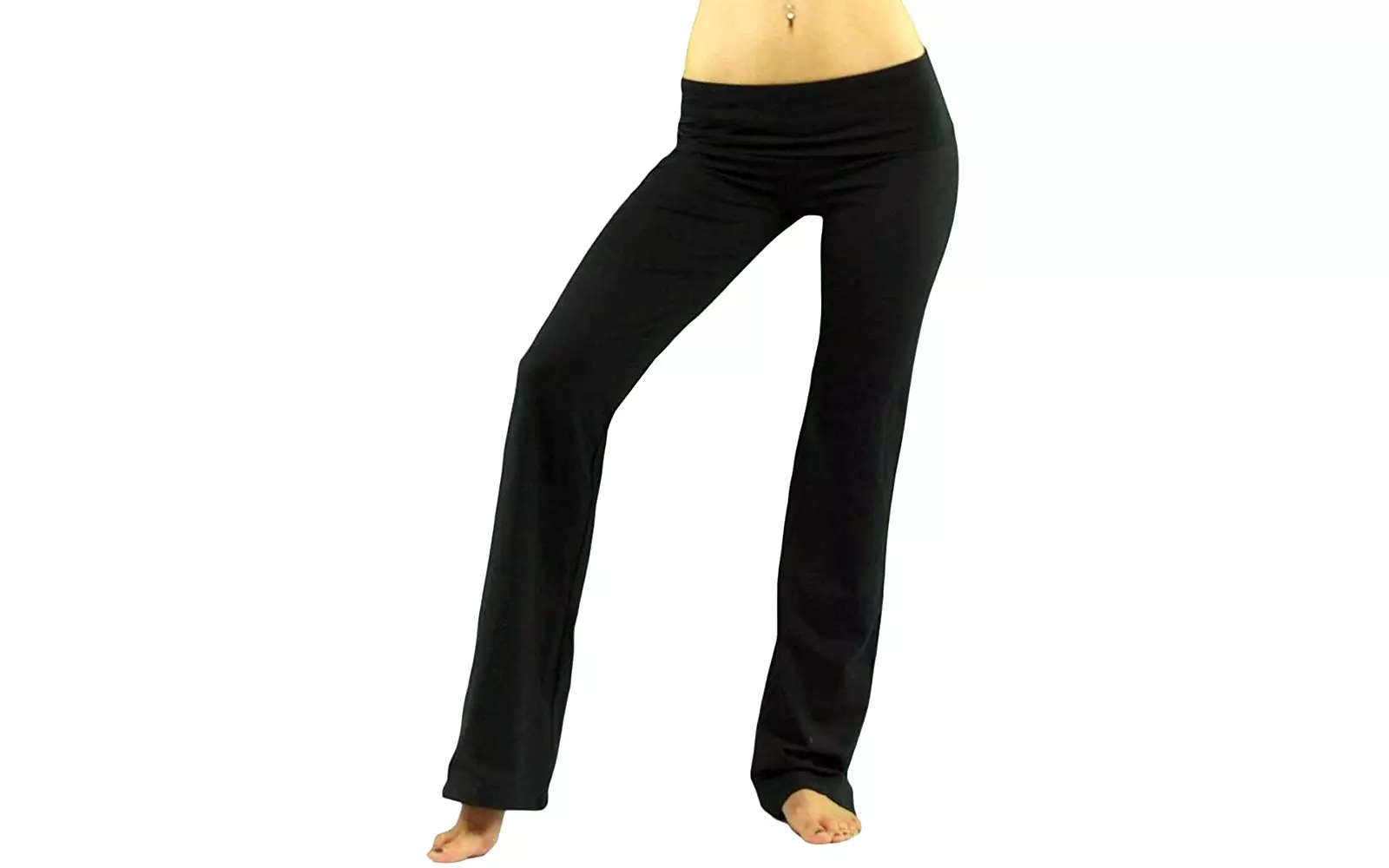 Pantalons de xandall de talle baix ToBeInStyle per a dona amb cintura plegable