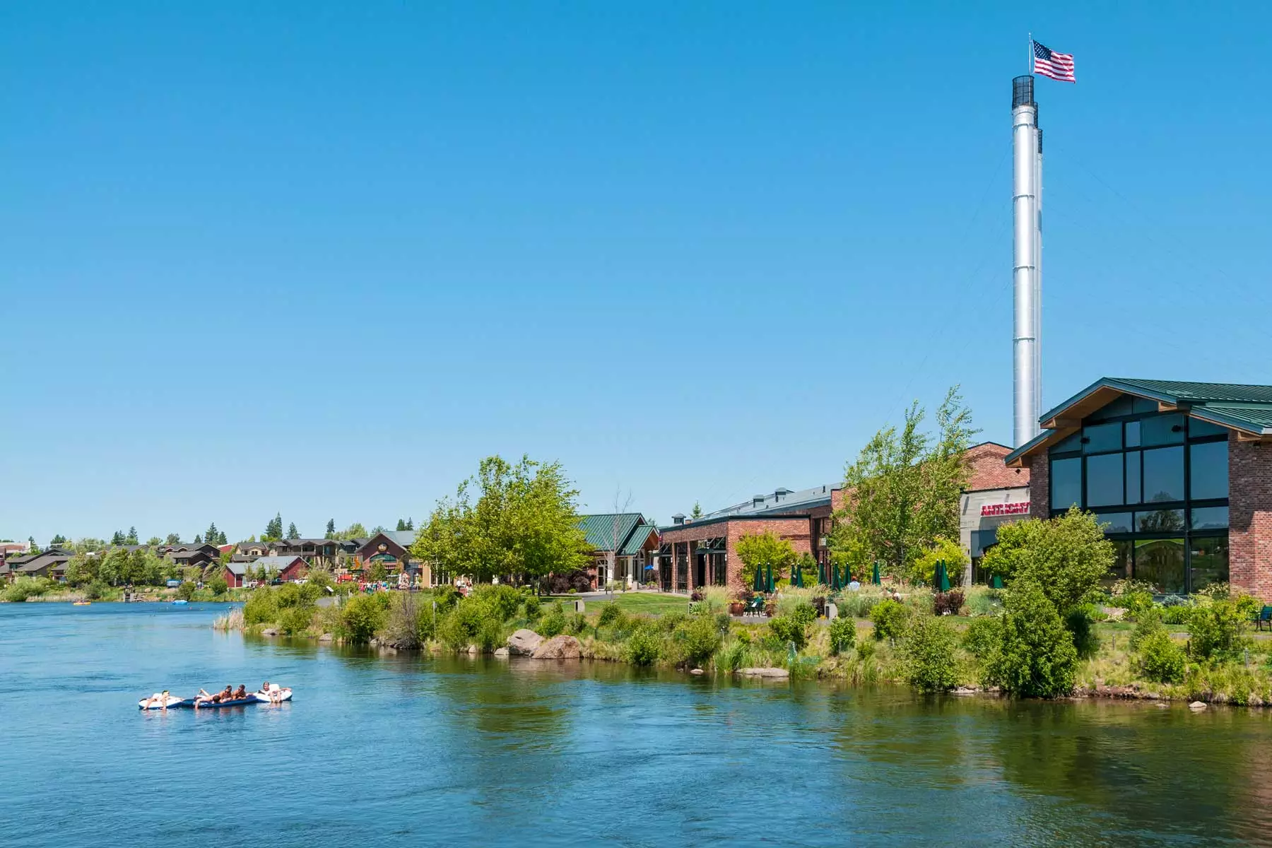 Old Mill District, Deschutes upė, Bendas, Oregonas