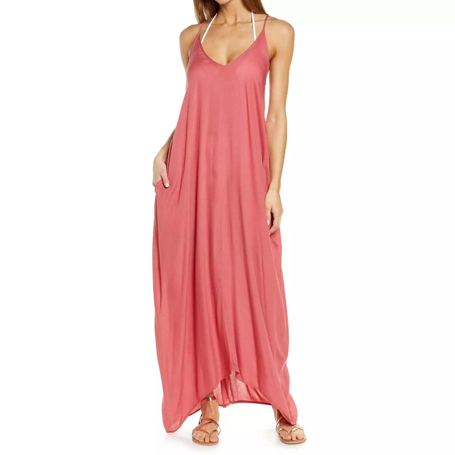 V-Back Cover-Up Maxi Dress ELAN