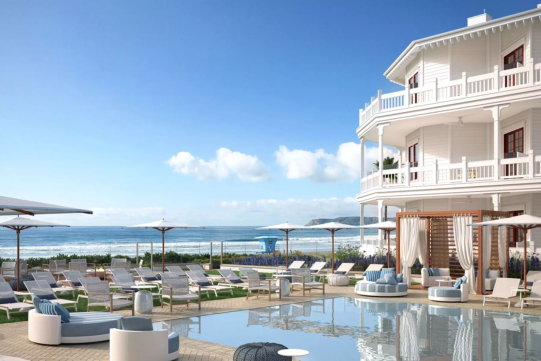 Kolam renang di Shore Houses di Hotel del Coronado