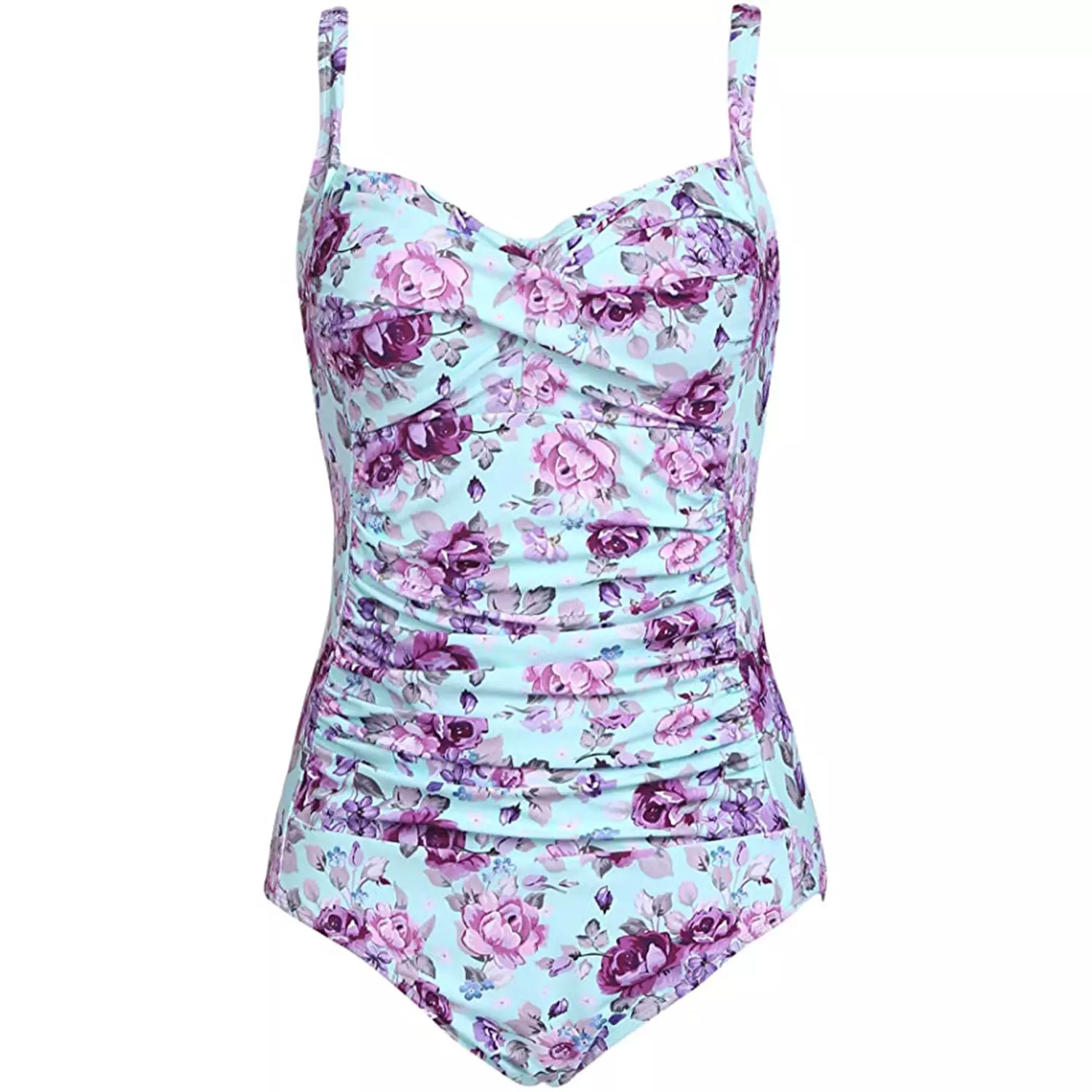 Ekouaer Womens Ọkan nkan Swimsuit yangan atilẹyin ojoun Pin soke