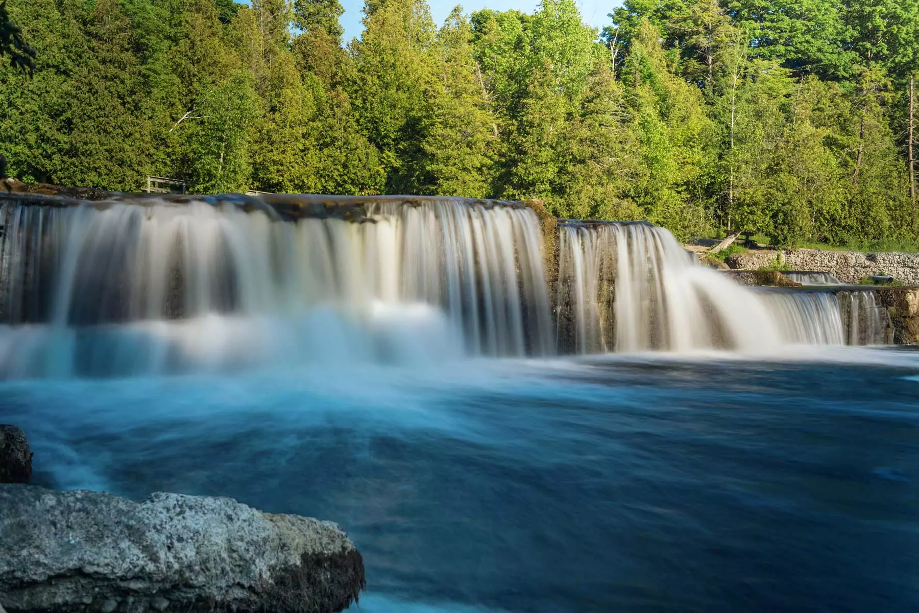 Sauble Falls nan Sid Bruce Peninsula, Ontario, Kanada