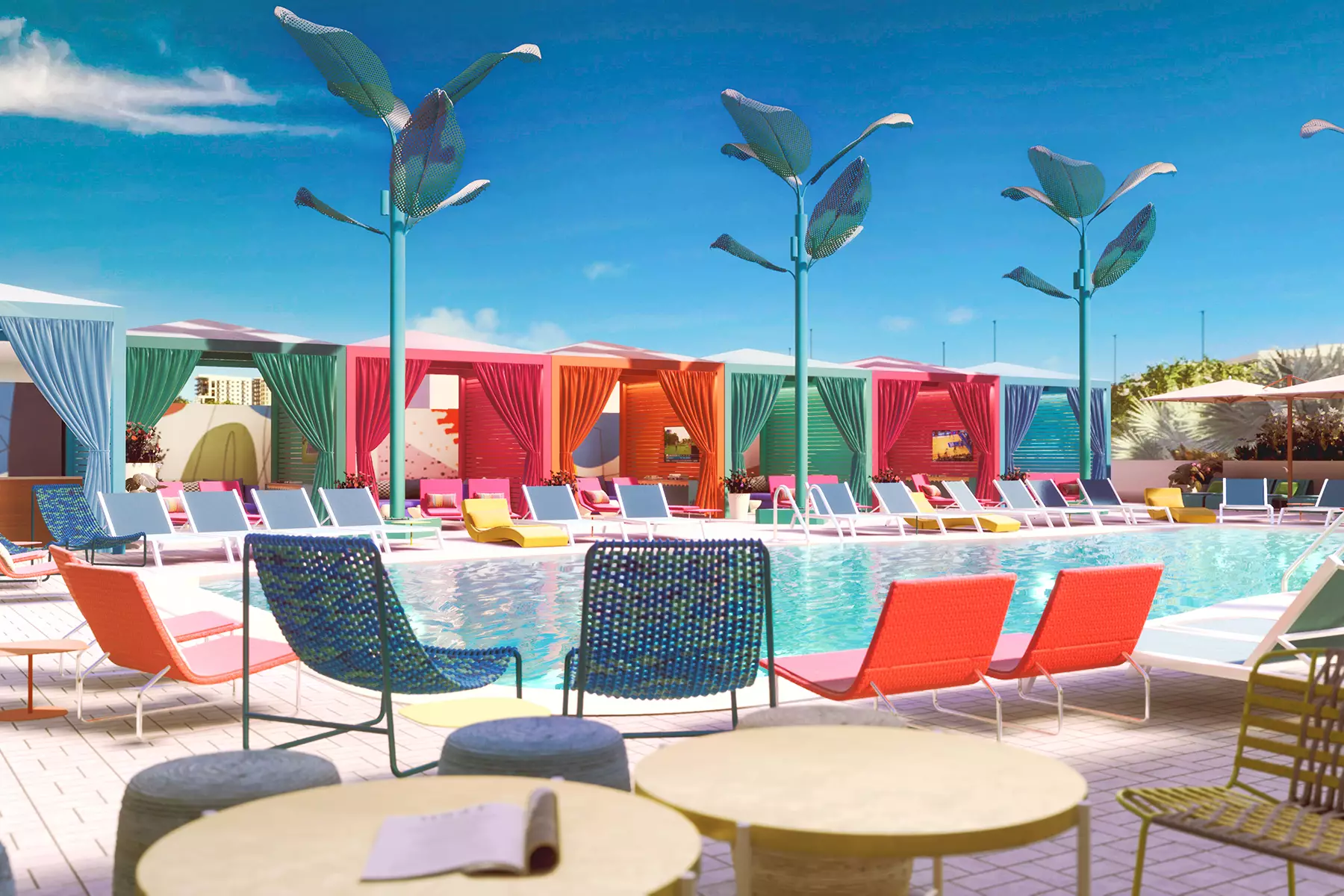 Pool Deck ku Lake Nona Wave Hotel