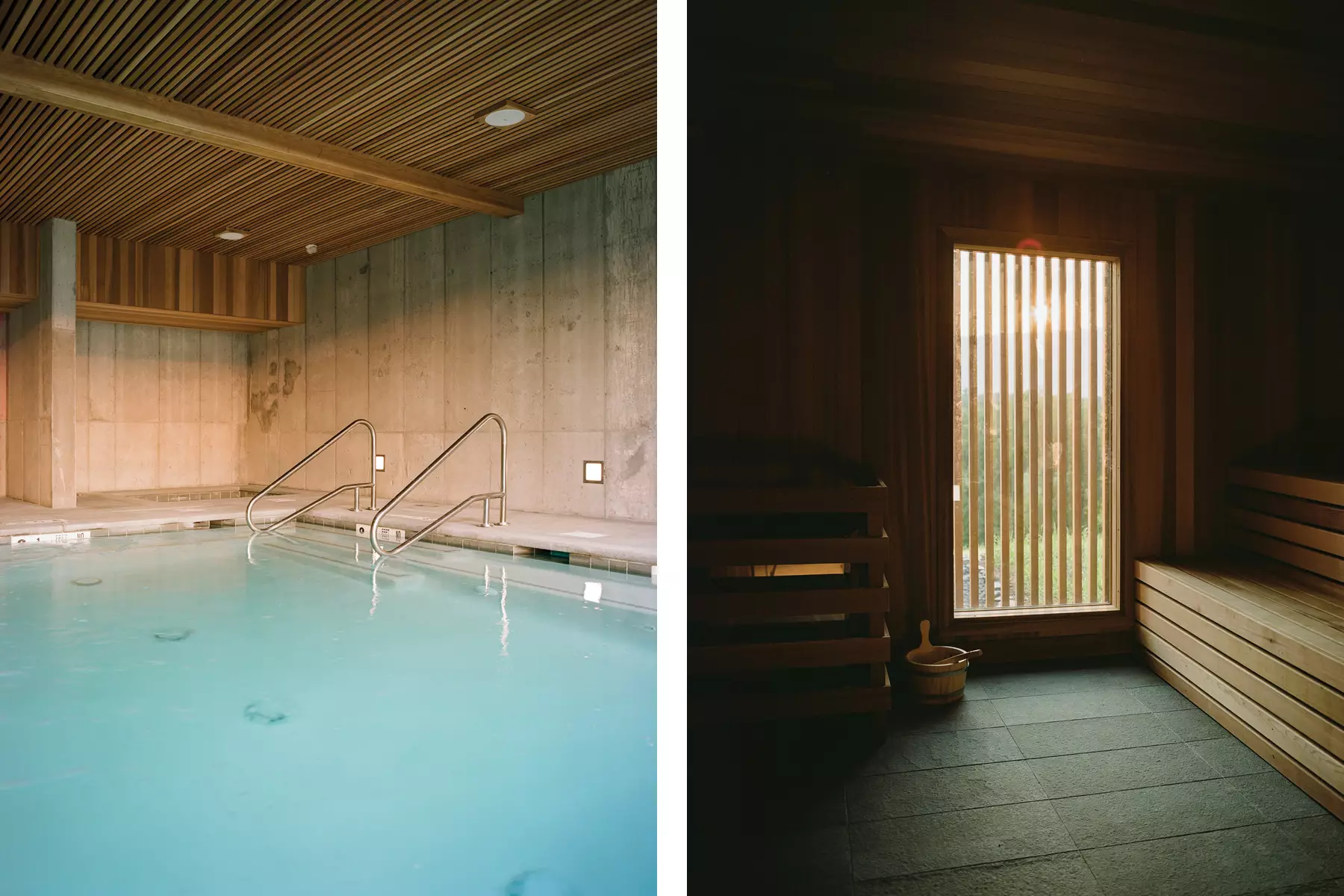 Piaule Catskill, minimalist yateguwe kabine ituje na spa mumashyamba