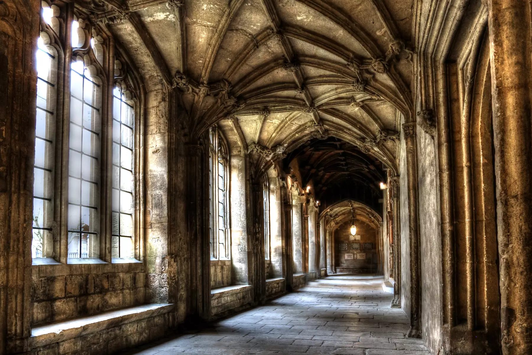 Hogwarts eins og útsýni yfir klaustrið í Christchurch dómkirkjunni í Oxford