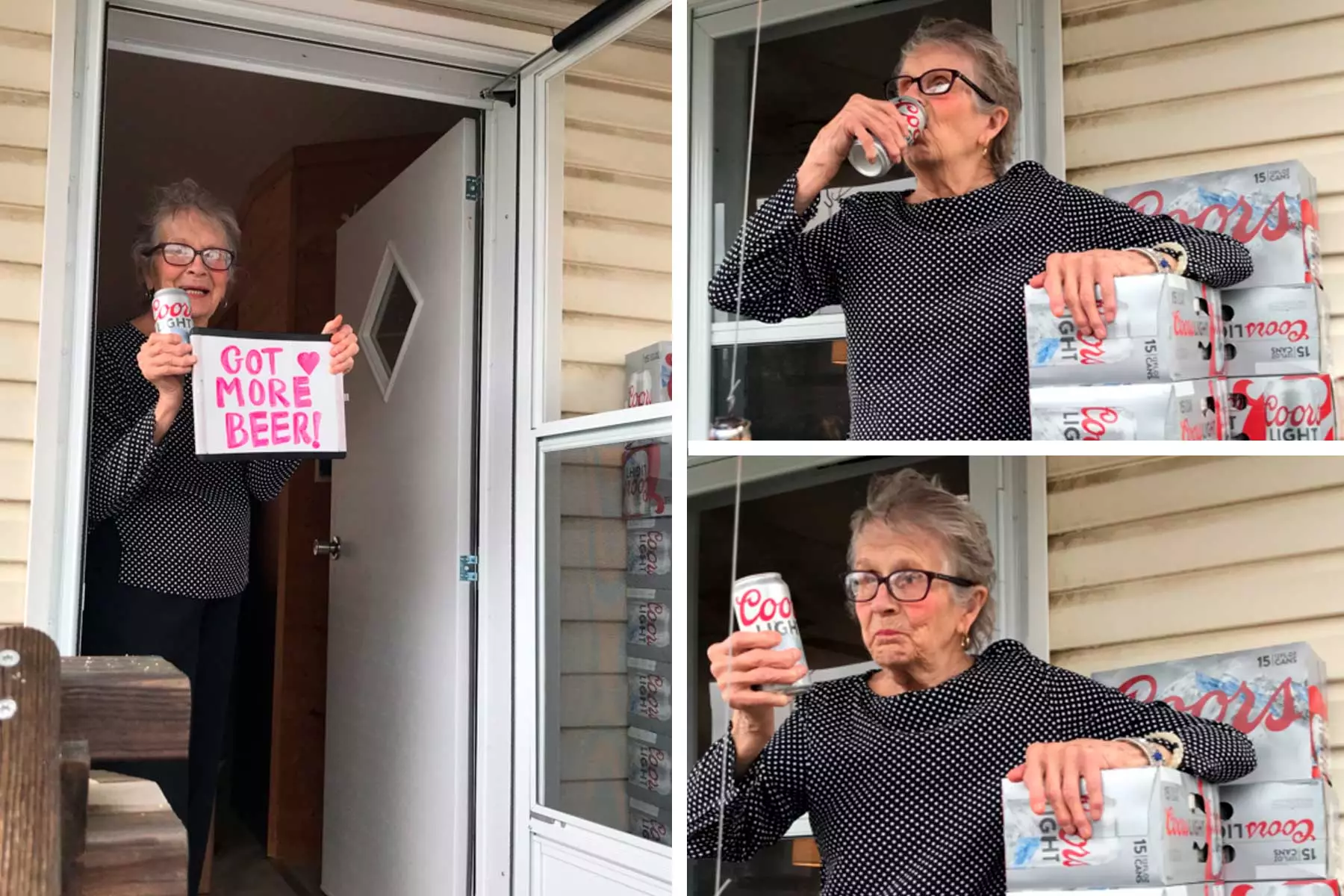 Coors Light manda a una nonna diverse birre Coors Light