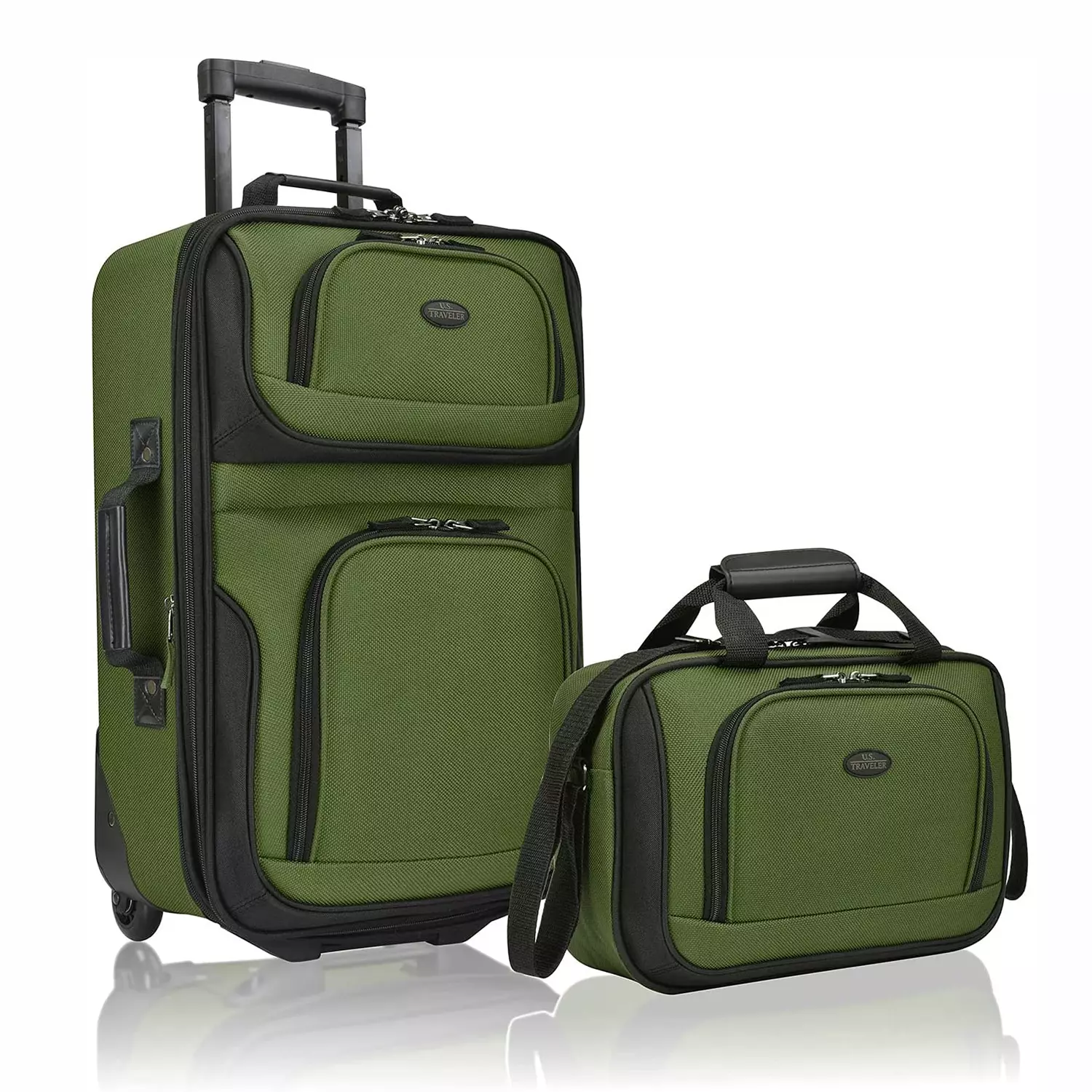 Lelungan AS Rio Rugged Fabric Expandable Carry-On Luggage Set