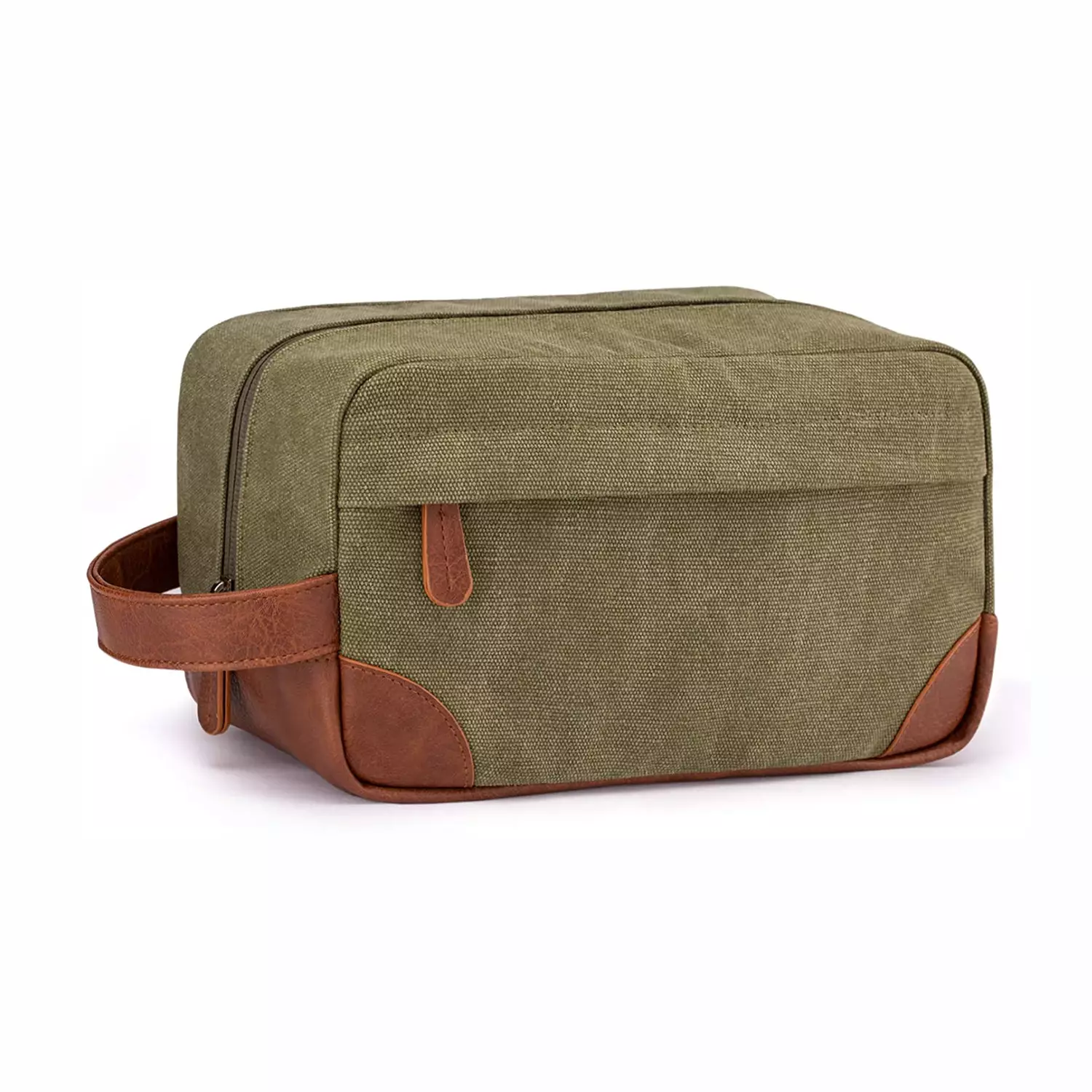 Kit Dopp para pendurar bolsa de toalete Vorspack em verde exército