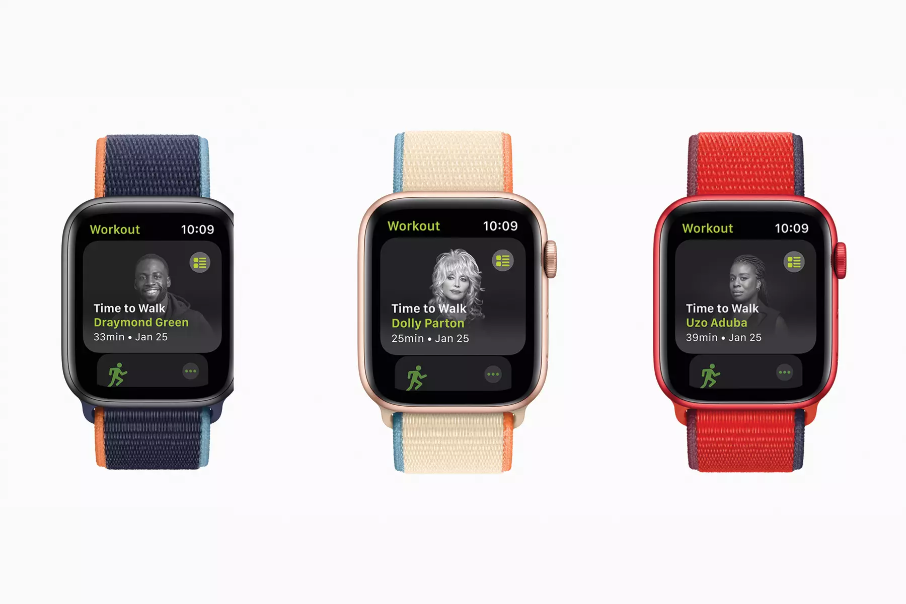 AppleFitness Ideje sétálni az Apple Watch előlapjain