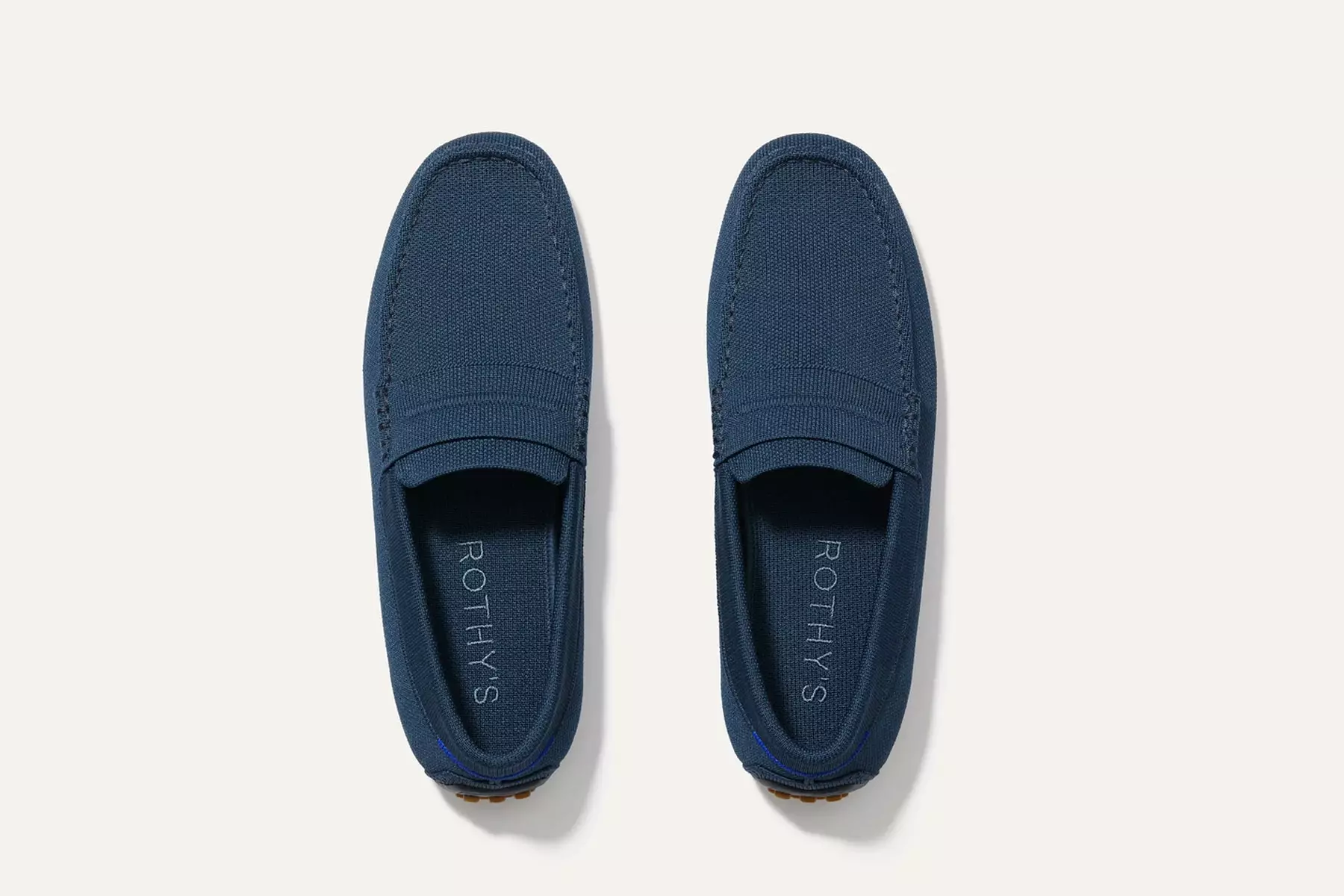 Navy knit loafers alang sa mga lalaki