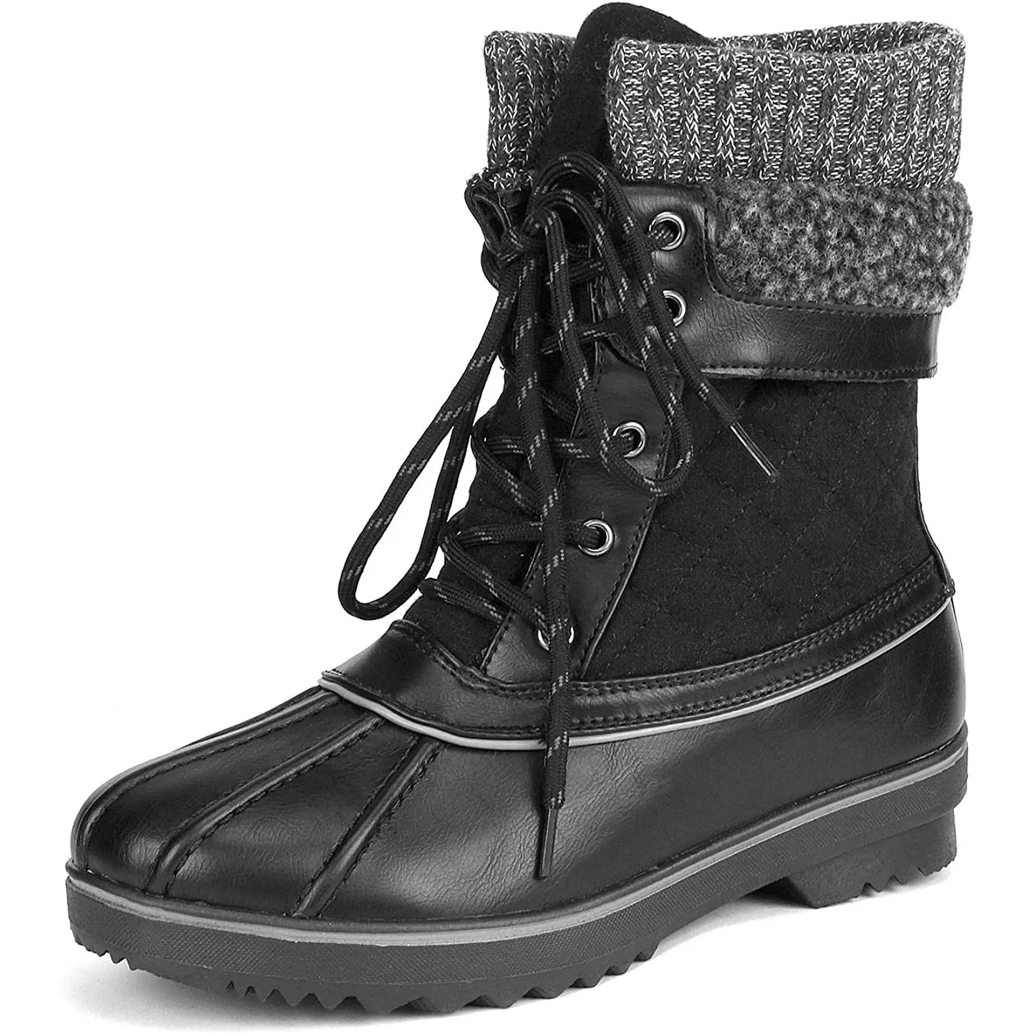 botas de invierno para la nieve de media pantorrilla dream pairs para mujer