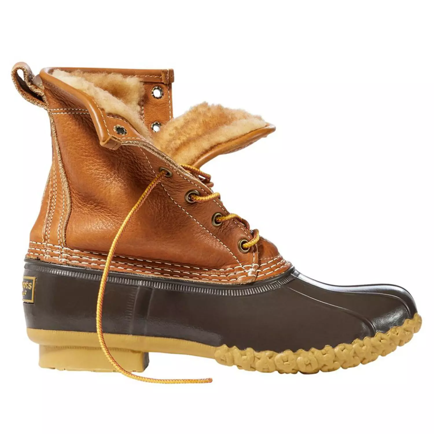 Bota ll bean original con forro de borrego