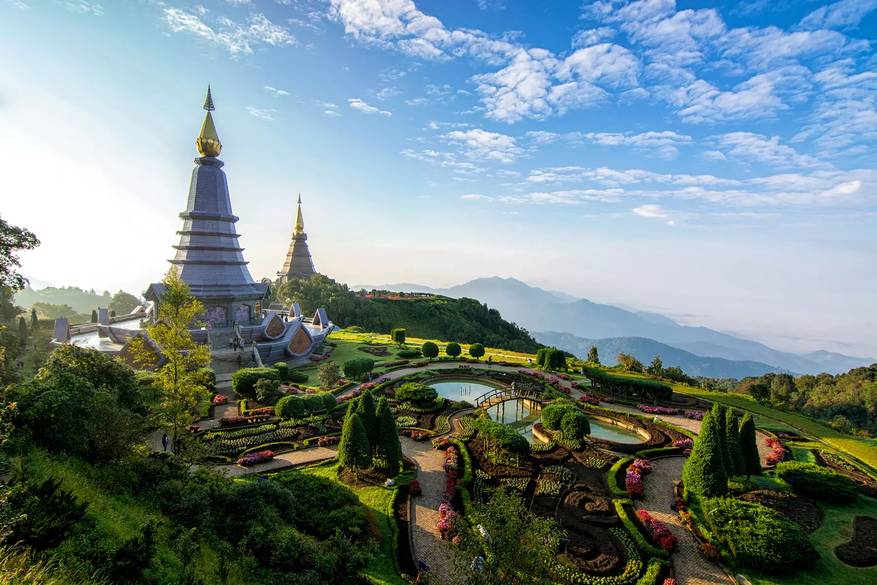 Point de vue Doi Inthanon à Chiang Mai, Thaïlande