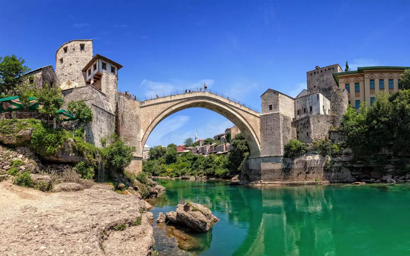 Stari Most Old Bridge Mostarissa, Bosnia ja Hertsegovinassa