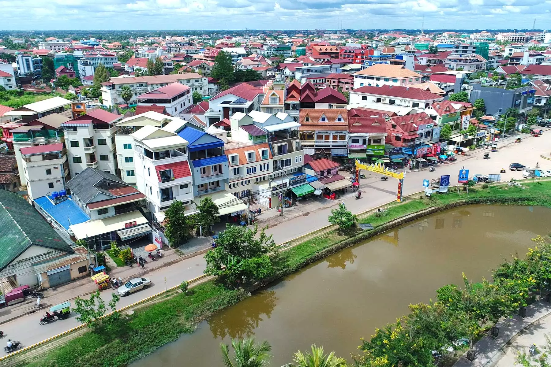 সিম রিপ, কম্বোডিয়ার বায়বীয় দৃশ্য