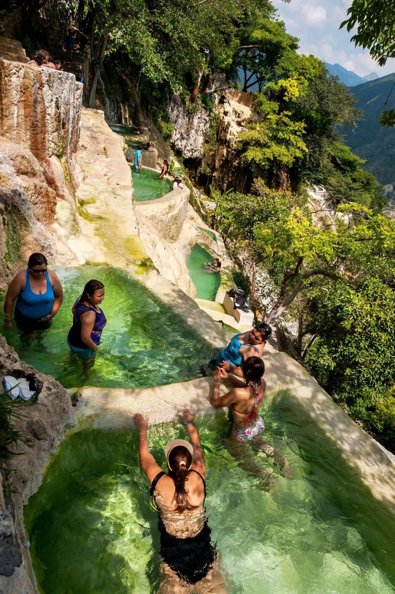 Толантонго Hot Springs Мексика