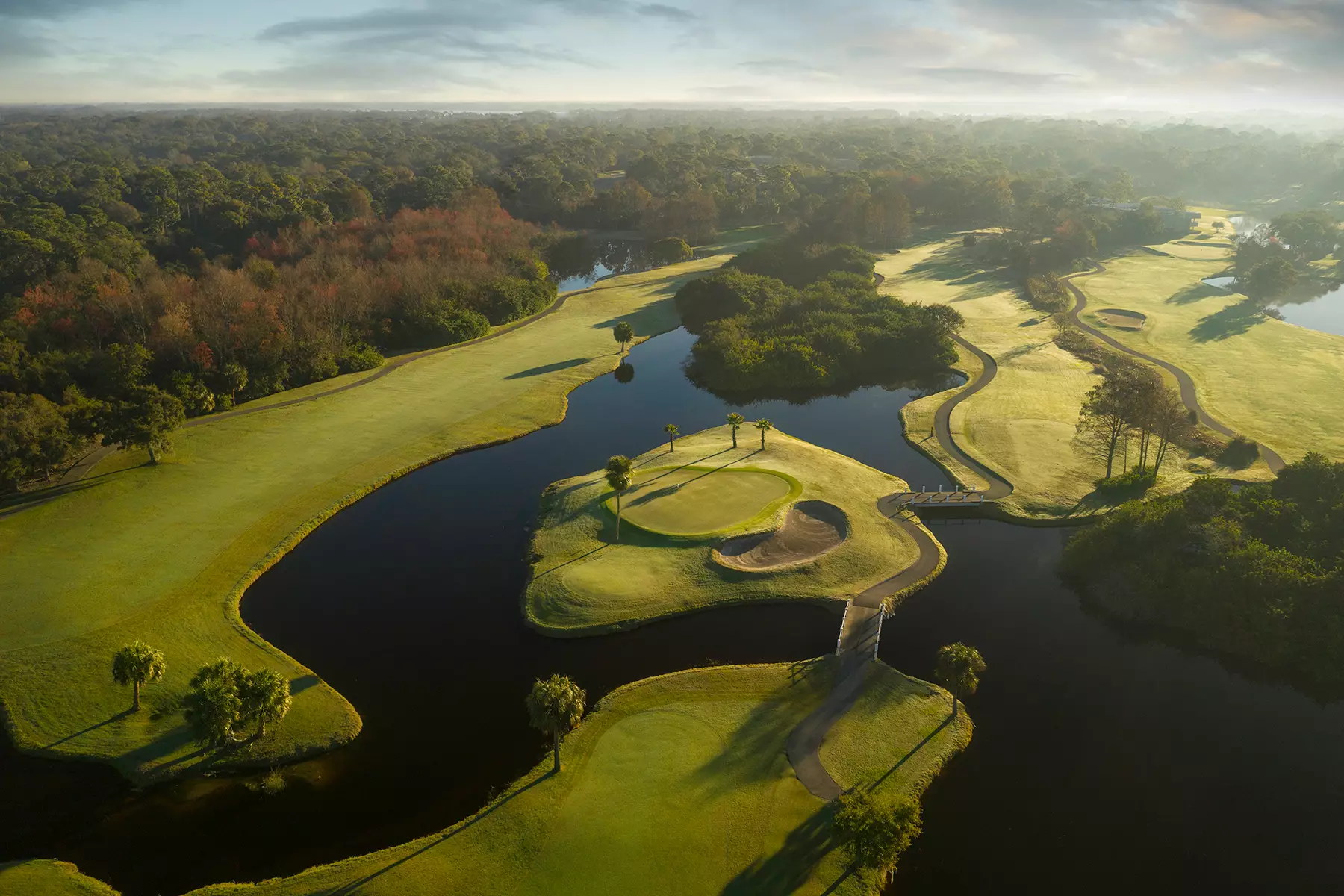 Antenni golfkentän Innisbrookissa, Salamander Golf & Spa Resortissa