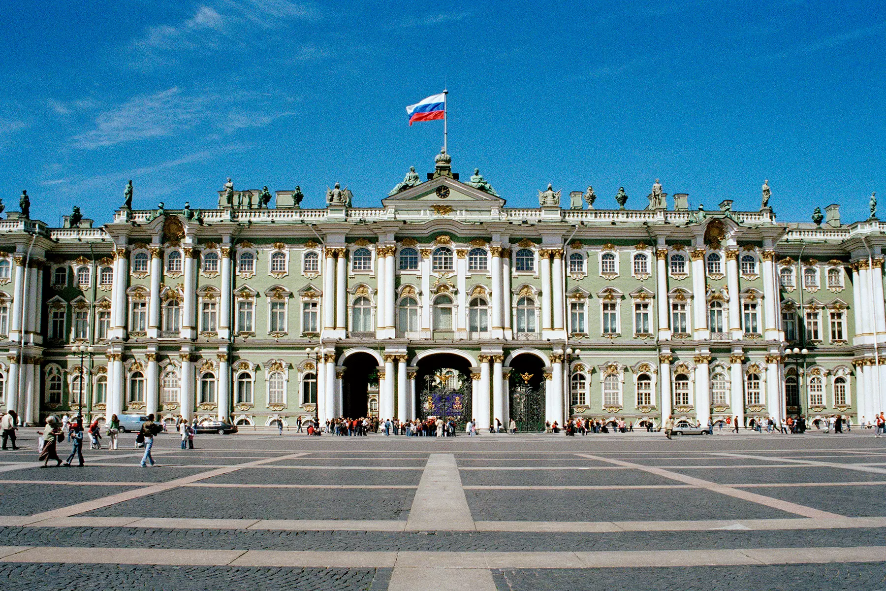 Фасада Зимског дворца Музеја Ермитаж, Санкт Петербург, Русија