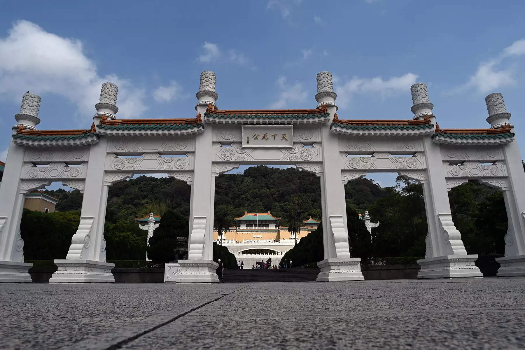 Uma visão geral do Museu do Palácio Nacional de Taiwan em Taipei