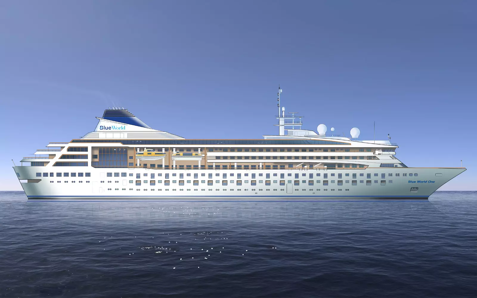 Schip exterieur van Blue World Voyages