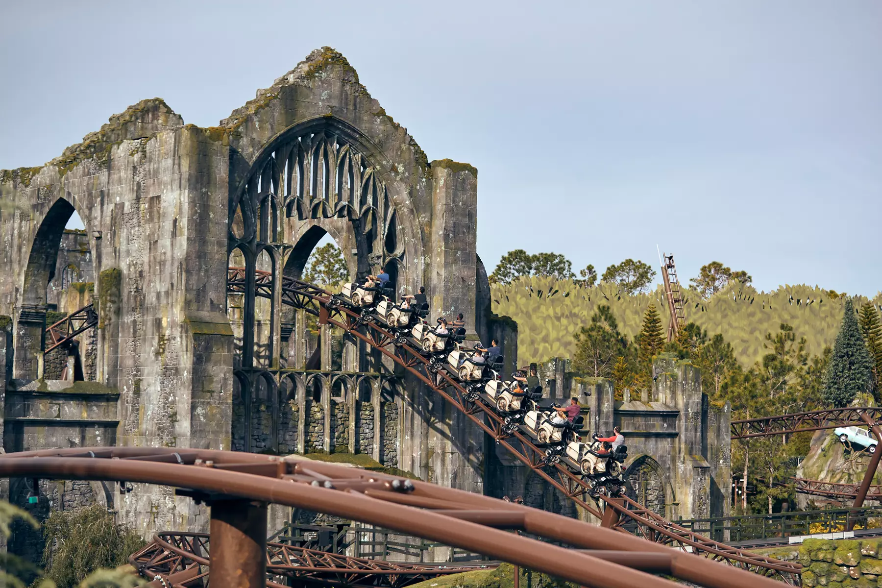 Hagrid's Magical Creatures Motorbike Adventure naik di Wizarding World of Harry Potter di Orlando