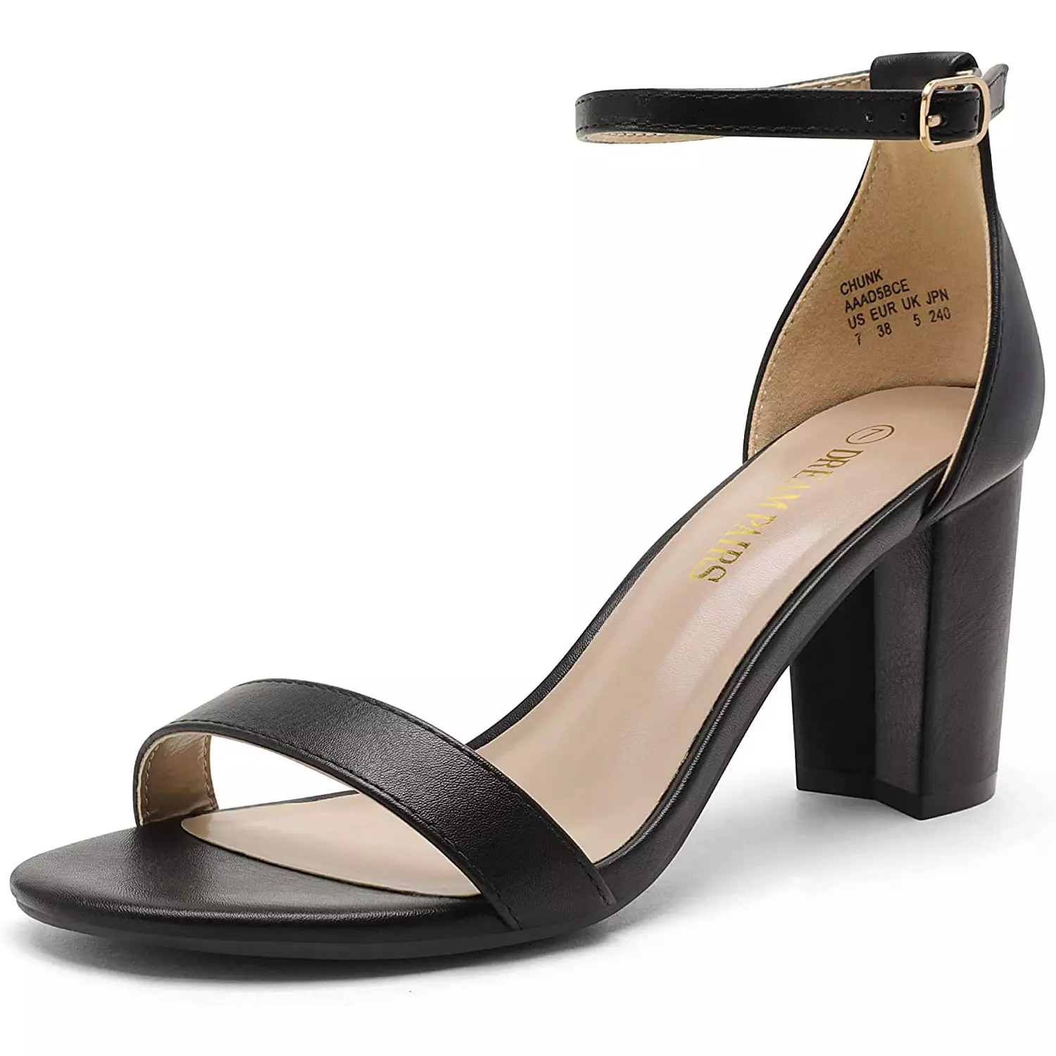 Izibini zokuphupha i-Chunk Low Heel Pump Sandals