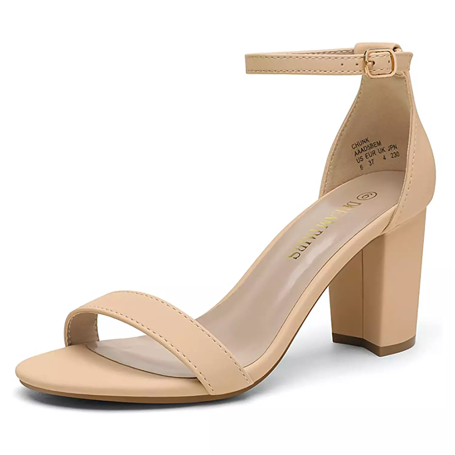 Izibini zokuphupha i-Chunk Low Heel Pump Sandals