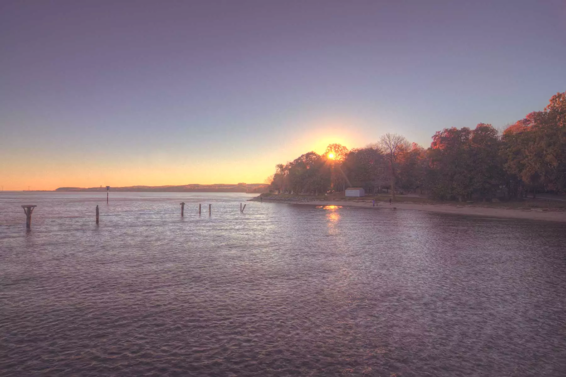 Atardecer sobre Leesylvania State Park, Virginia