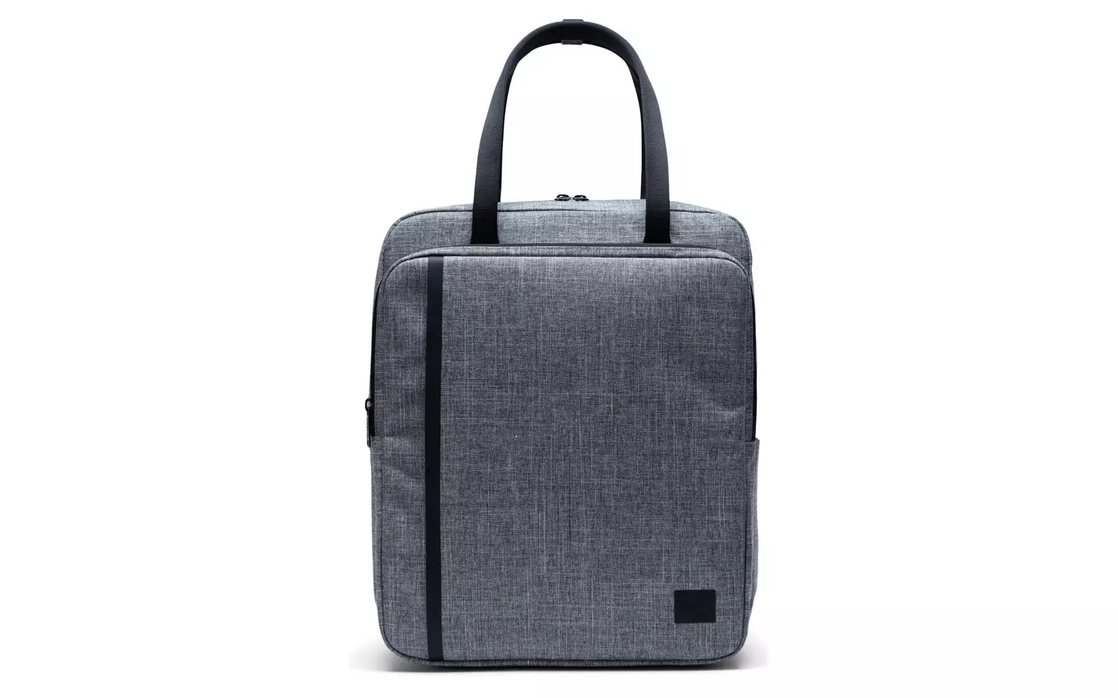 Combinación de mochila y bolso gris