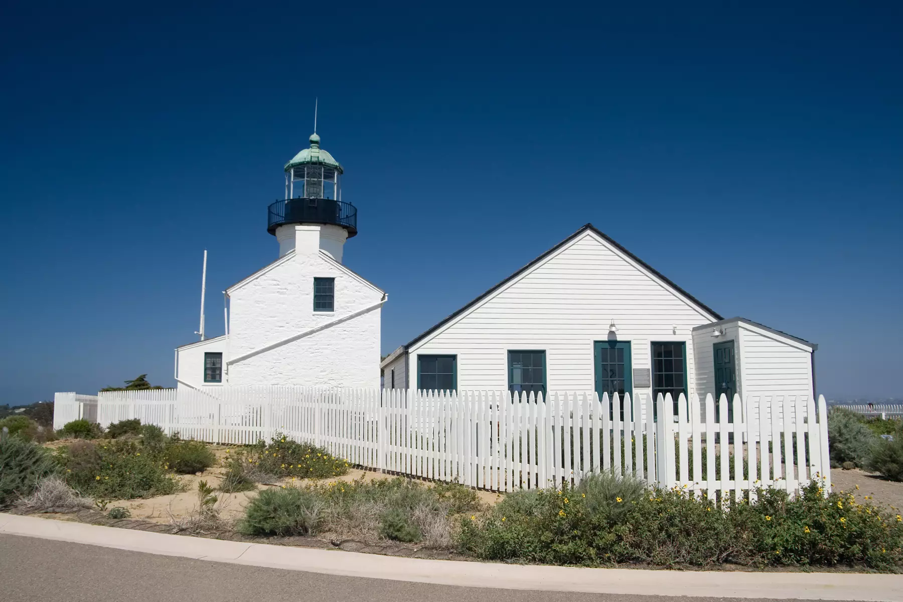 Cabrillo Lighthouse pafupi ndi San Diego