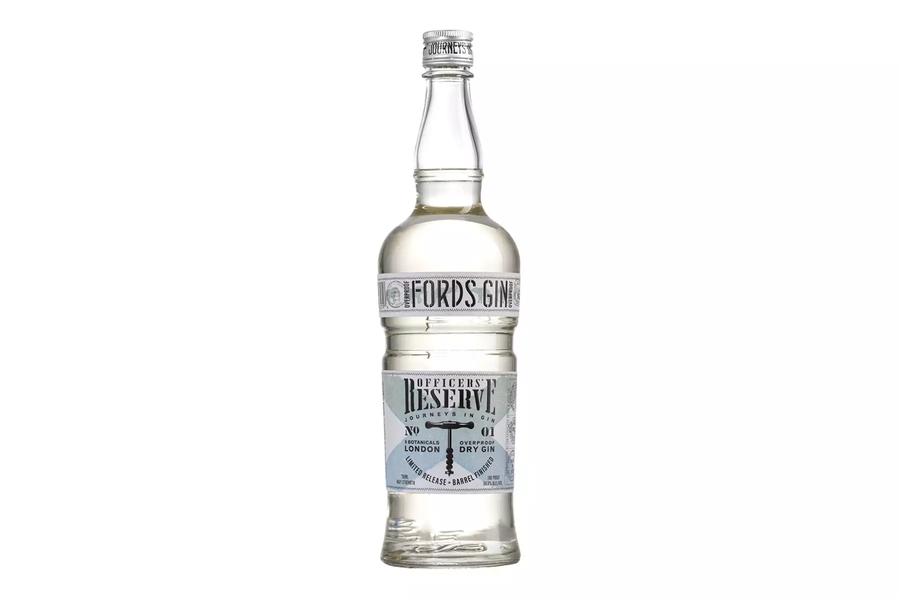 Botelo da Ford’s Officers’ Reserve Navy Strength Gin