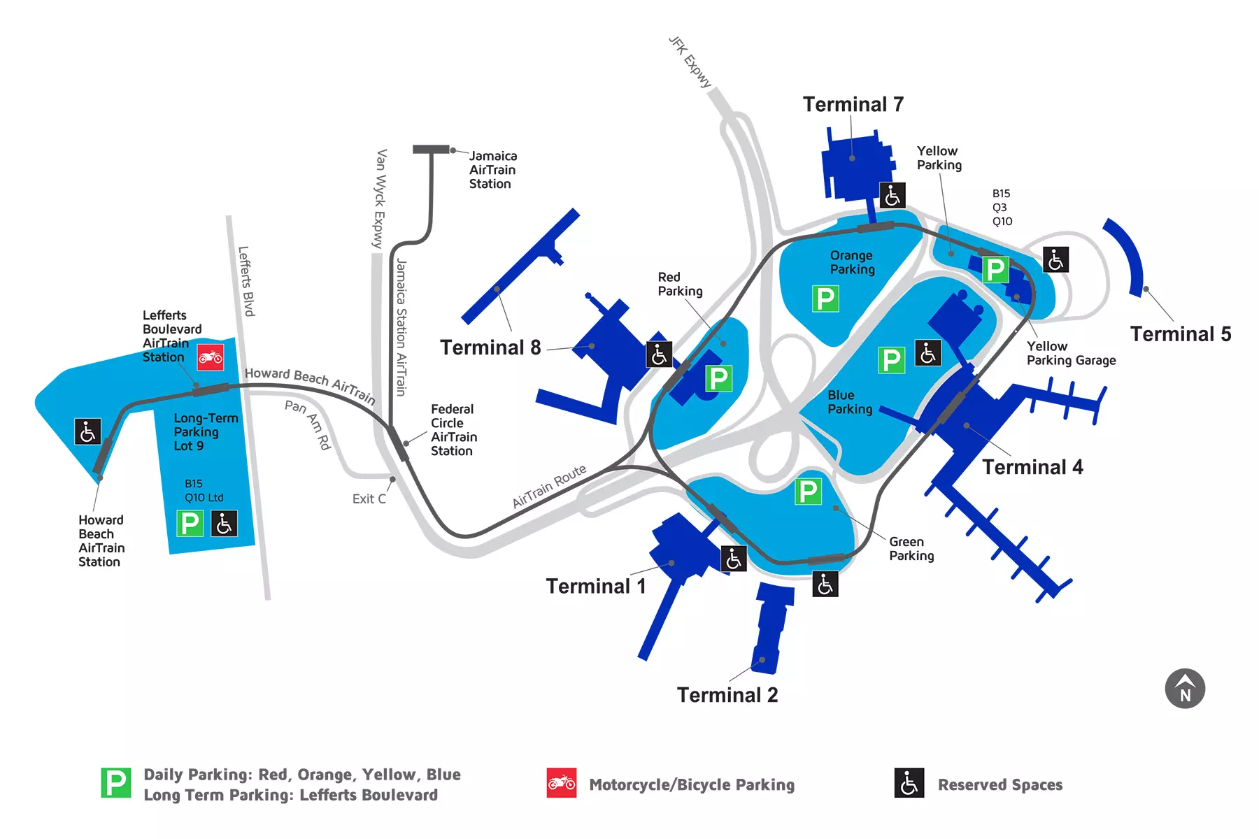 JFK airport map