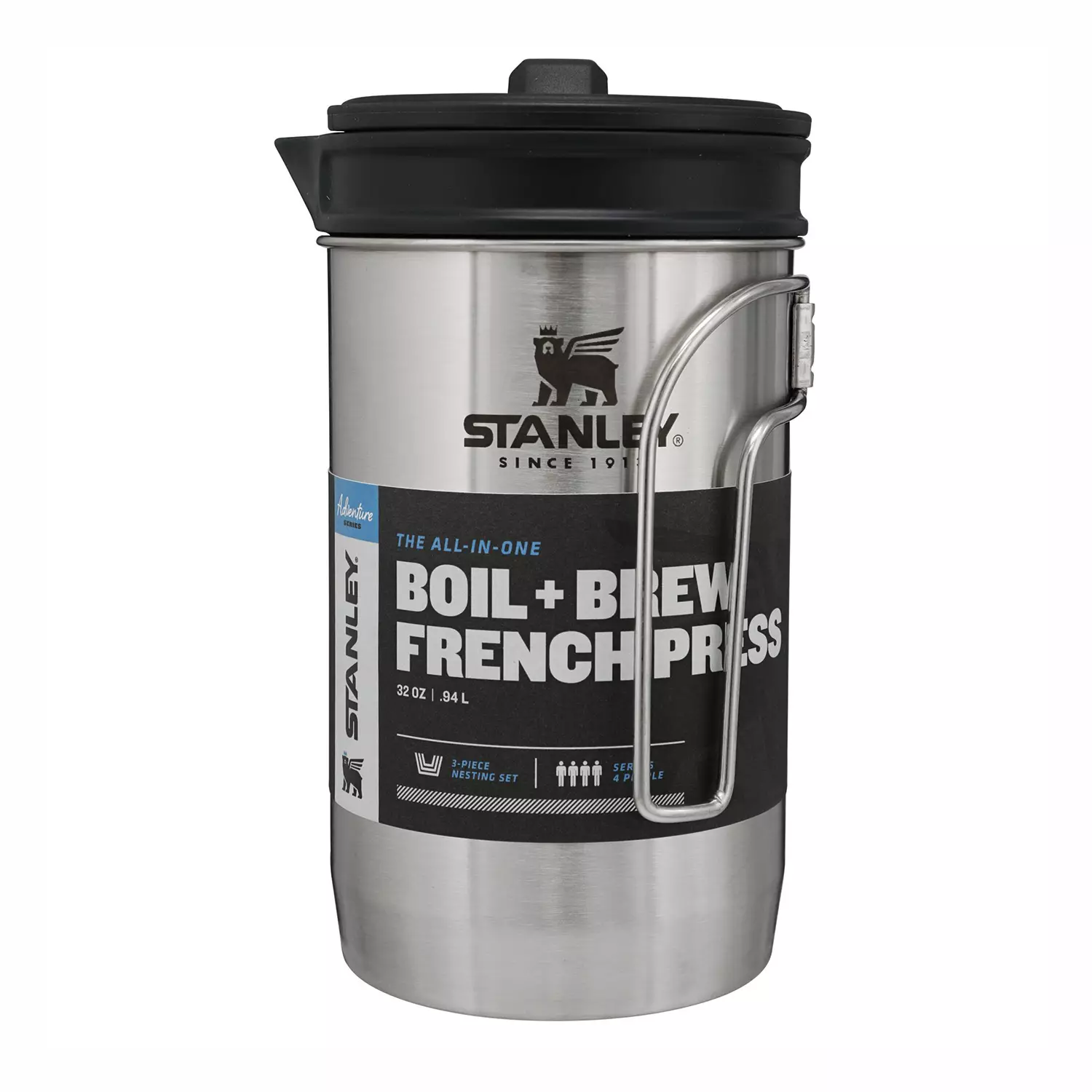 Stanley Stainless Hlau Boil & Brew 32 oz. Kas fes Xovxwm