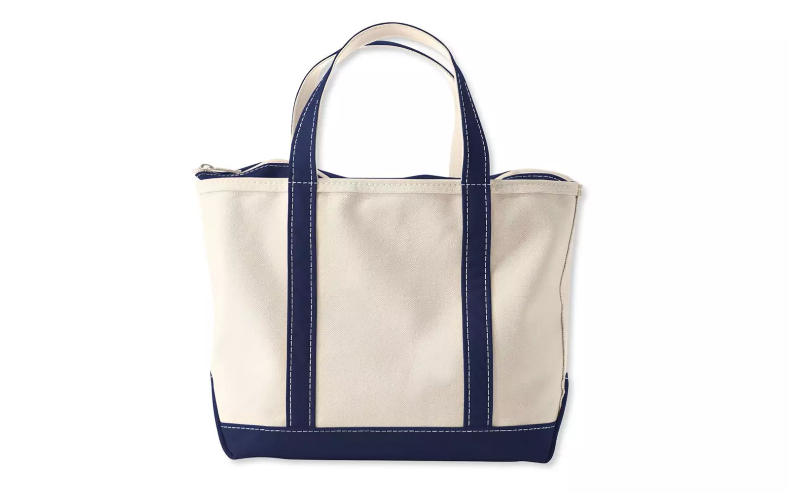 Canvas tote bi detayên navy