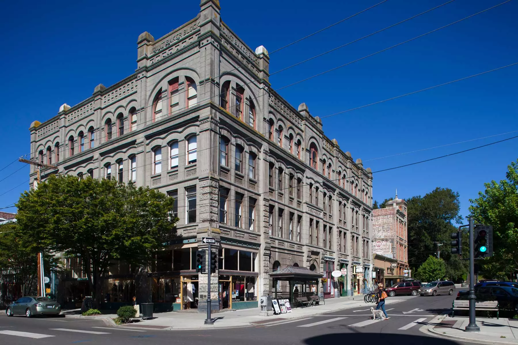 Block sa Mount Baker (1890). Dalan sa Tubig. Port Townsend. Estado sa Washington. Usa. America